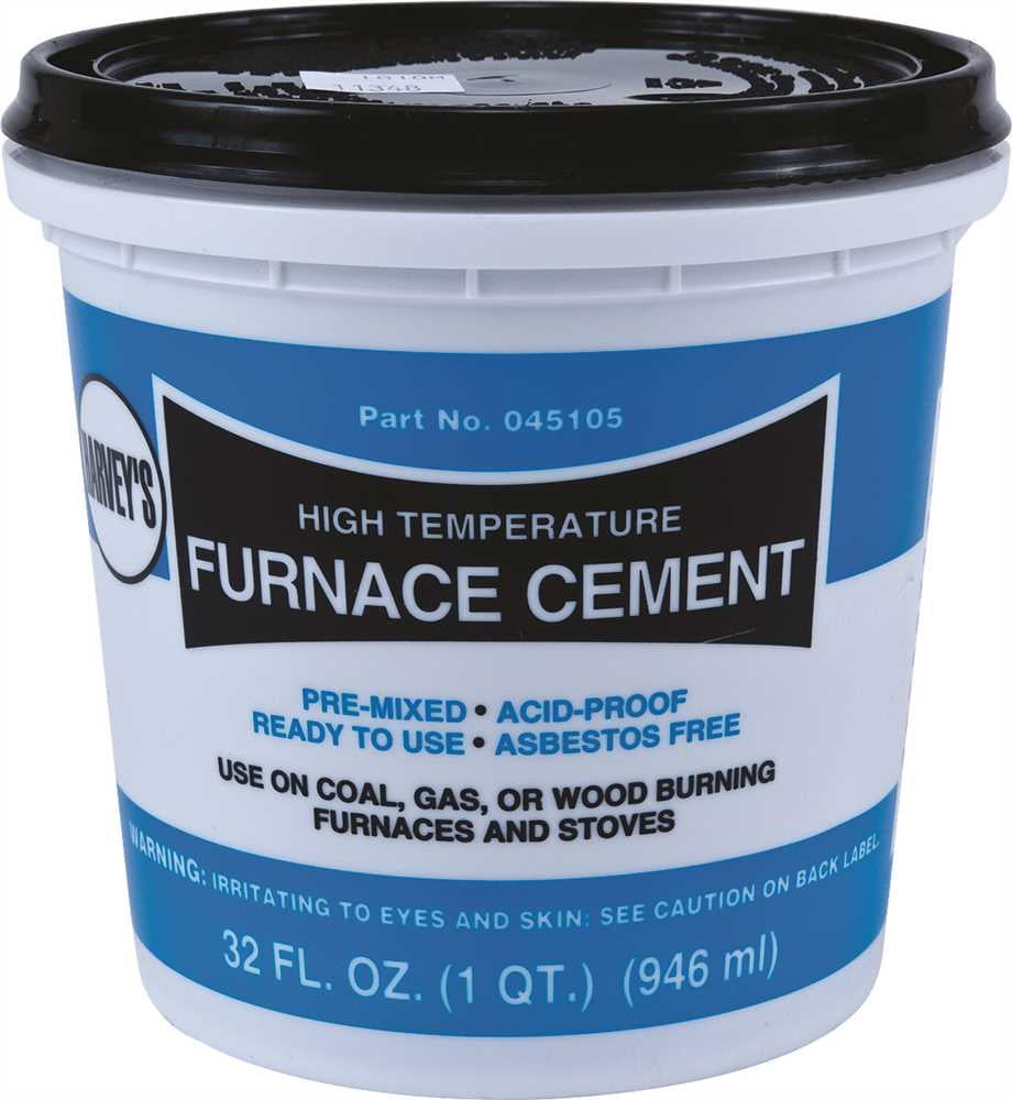 National Brand Alternative 045106 1 Qt. Furnace Cement - Walmart.com