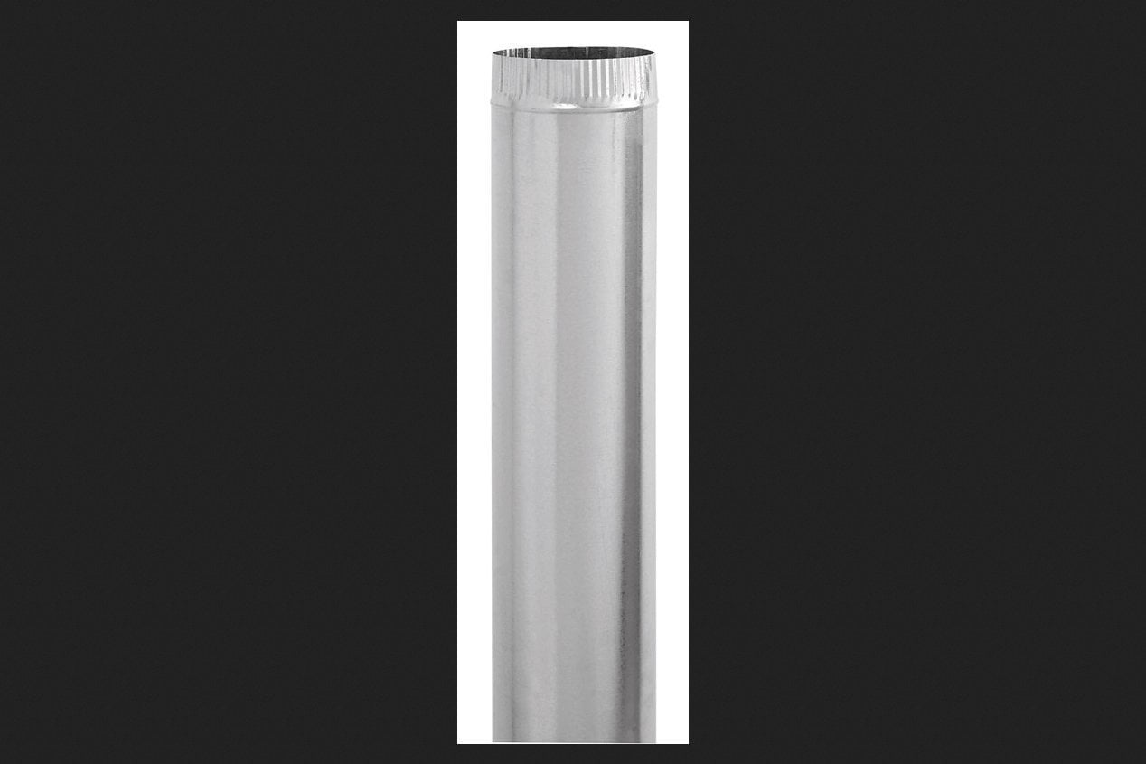 Imperial Galvanized Steel Furnace Pipe - Alloy Steel, Silver - 5x60 In ...