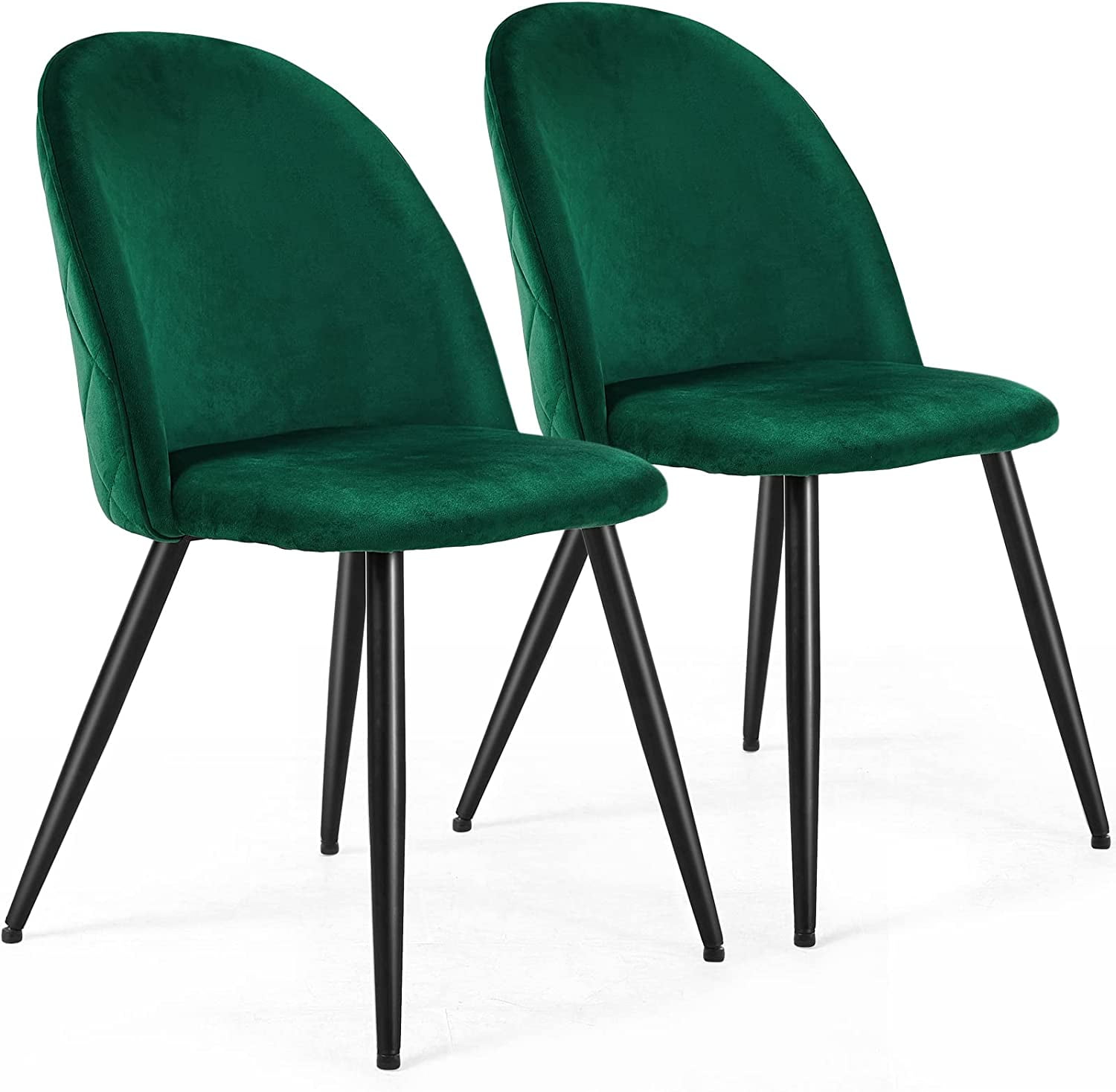 FURNITURE Dining Chairs Kitchen and Dining Room Chair Green Velvet ...