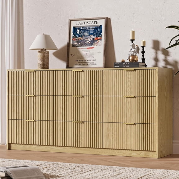 FURNIWAY 6 Drawer Dresser for Bedroom, 55
