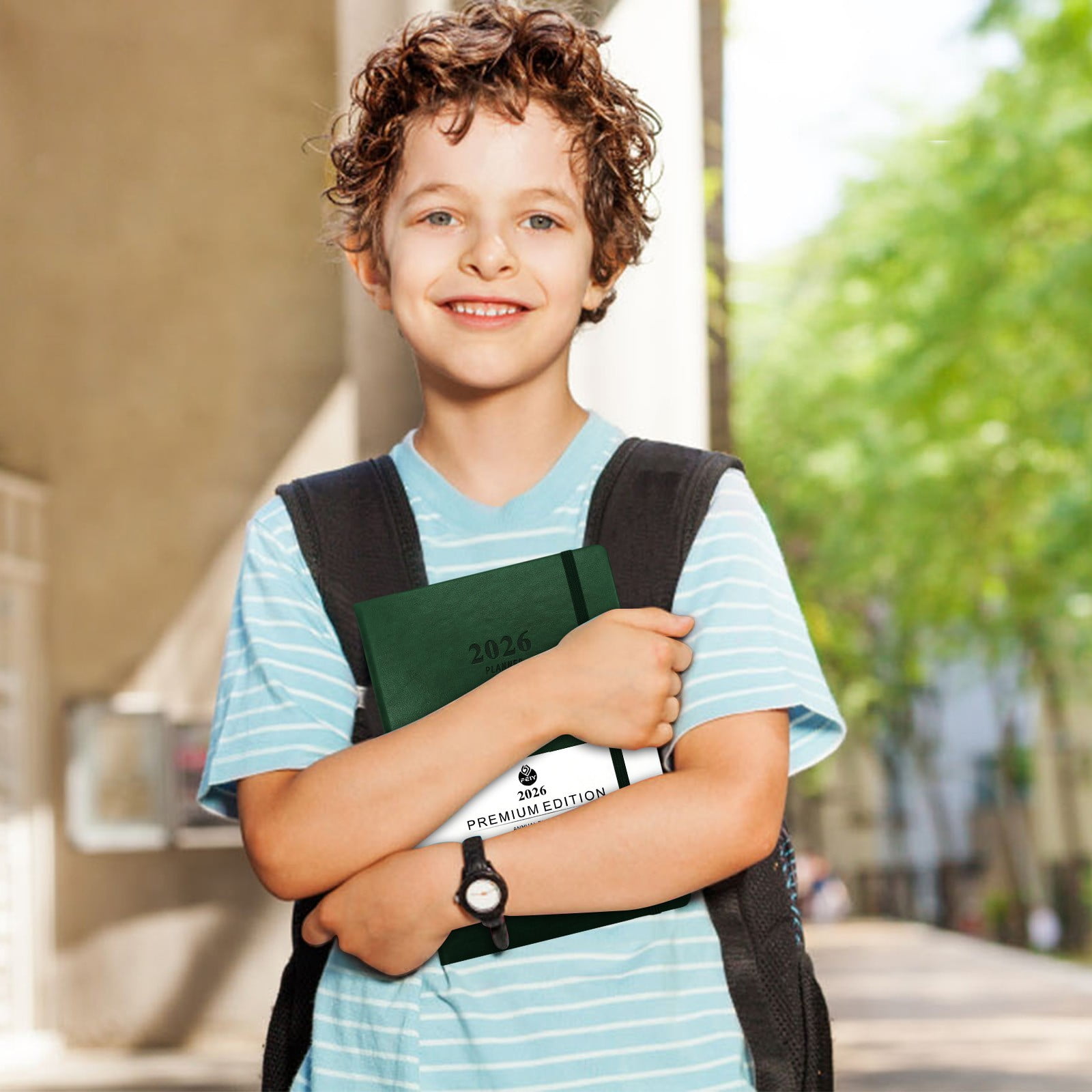 FURNIX 2026 A5 Leather-Bound Planner,Flexible Strap/Loose-Leaf Binding ...