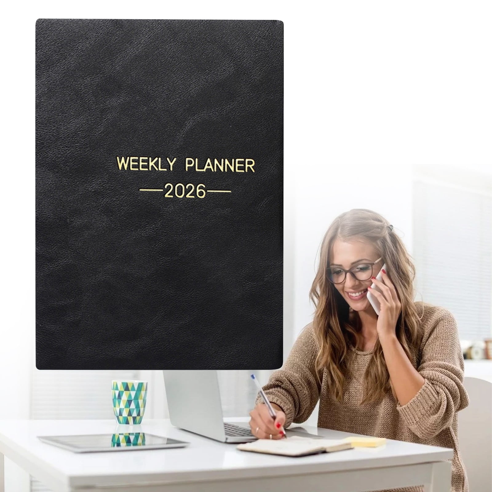 FURNIX 2026 Planner,A5 Black Weekly Planner With Travel Diary Function ...