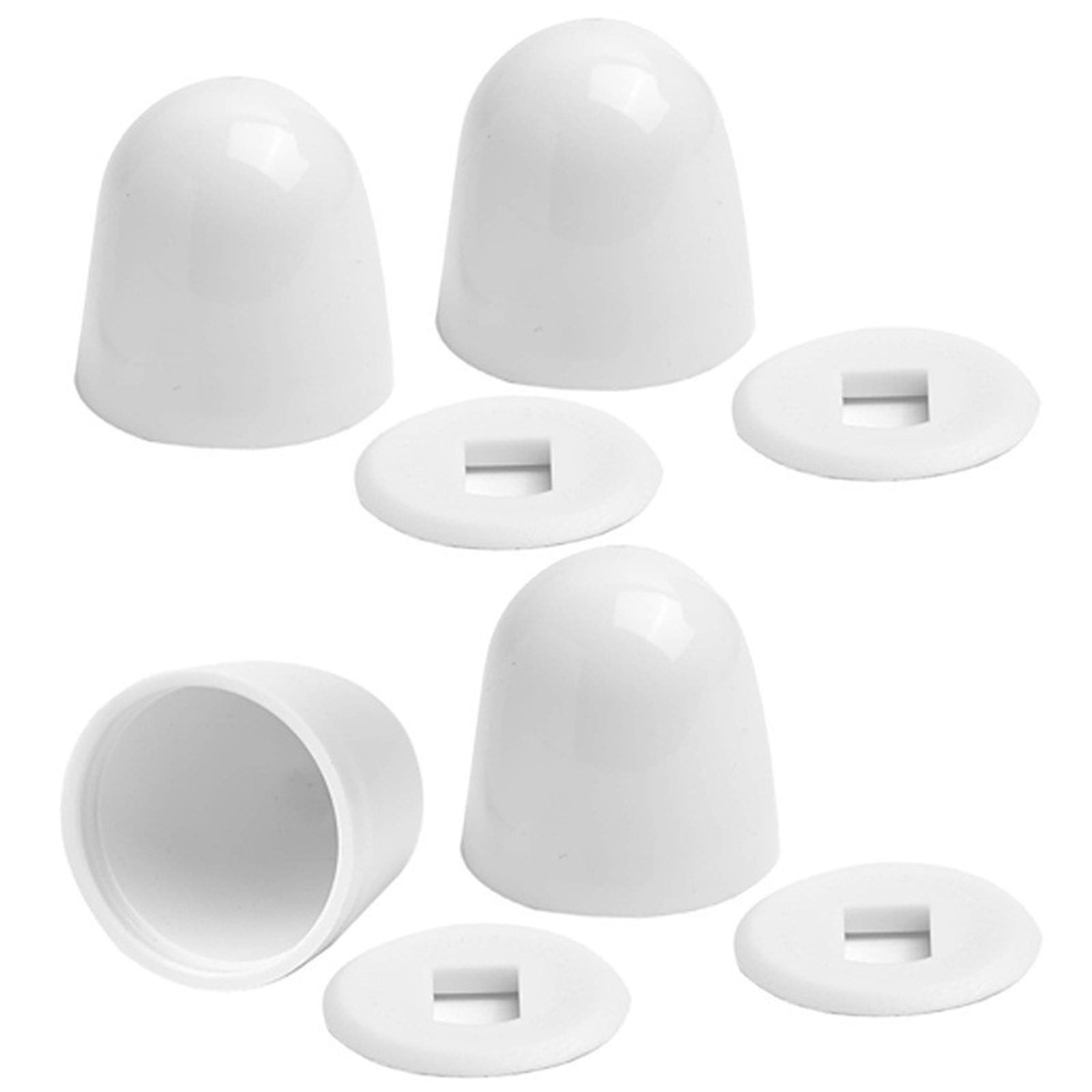 FURNIX 4Packs Universal Toilet Bolt Caps, Round Plastic Push-On Toilet ...