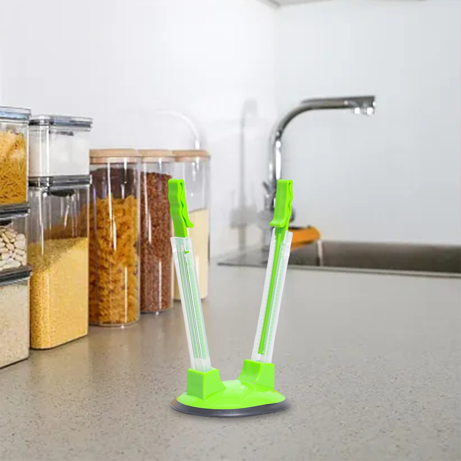 FURNIX Baggy Rack, Freezer Bag Holder Stand, Adjustable Food Storage ...