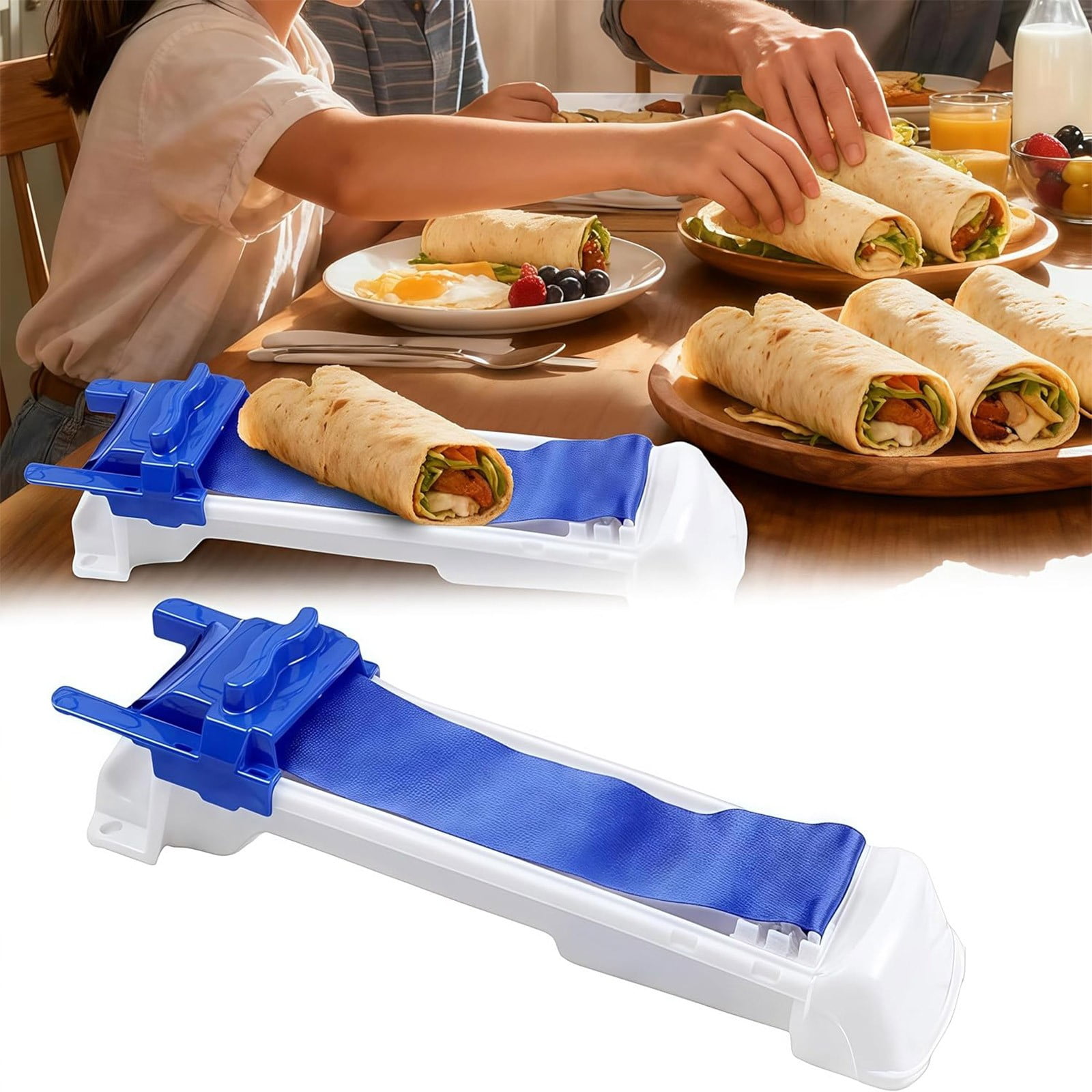 FURNIX Diy Lumpia Roller,Smooth Push Spring Roll Maker,Family-Friendly ...