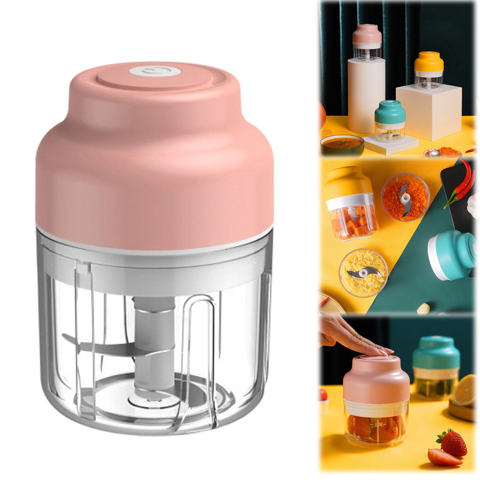 FURNIX Electric Garlic Chopper,Usb Charge Food Mincer,Vegetable Onion ...