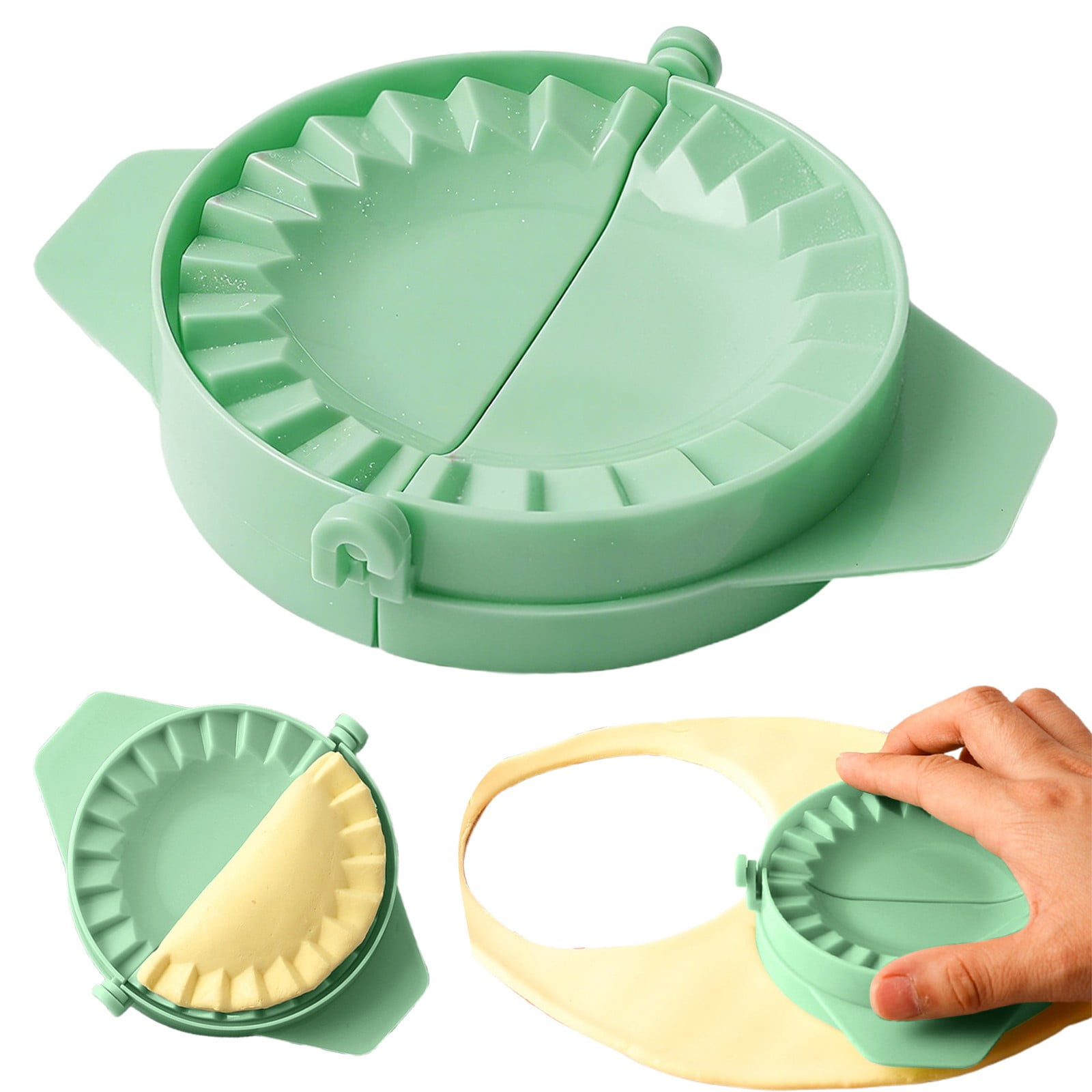 FURNIX Pierogi Dumpling Maker Mold 5.5x4.7in,Food-Grade Plastic,Deep ...