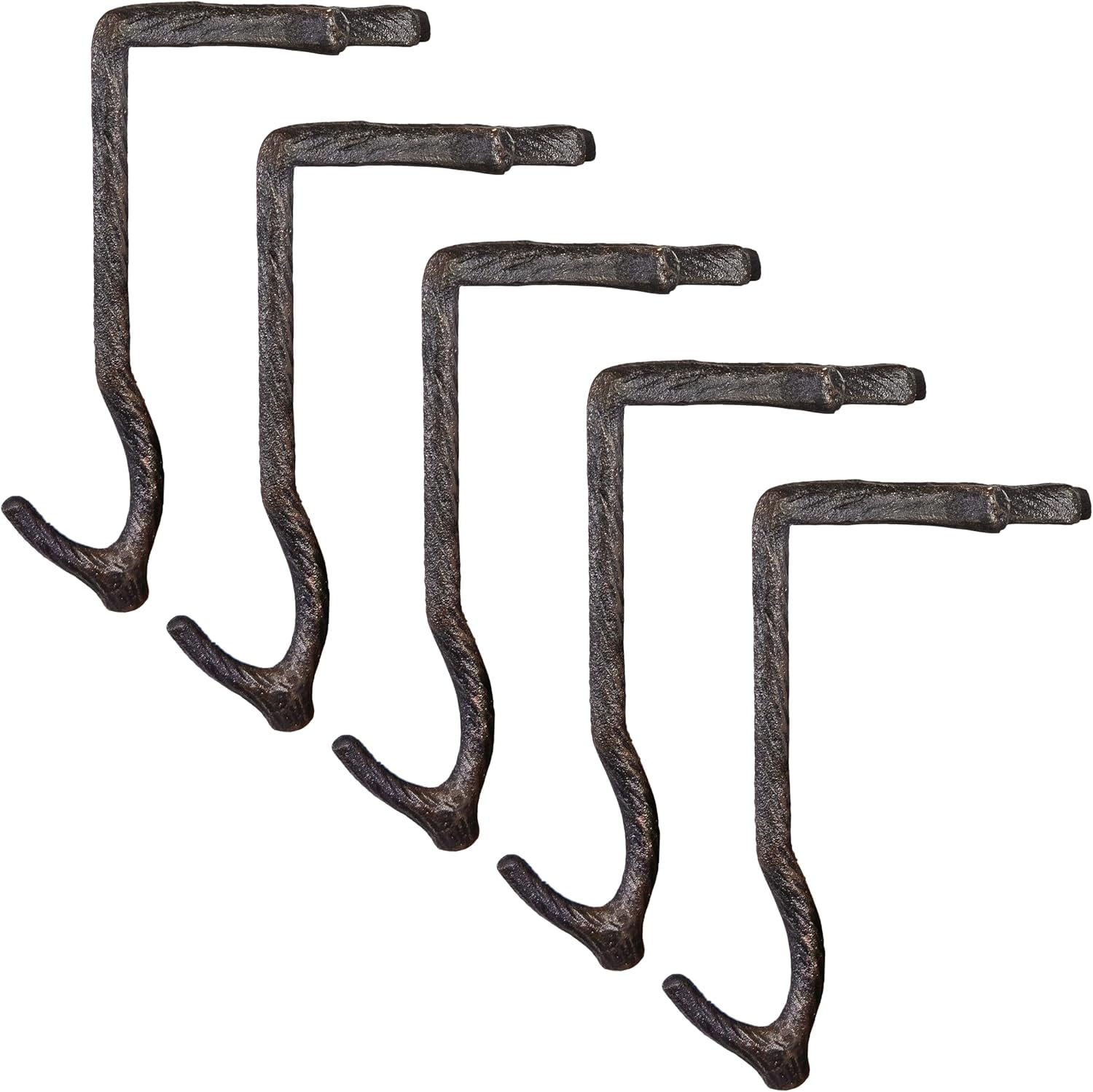 FURNO 100% Cast Iron 10" Stocking Holder for Mantle Holds Up to 9 lbs ...