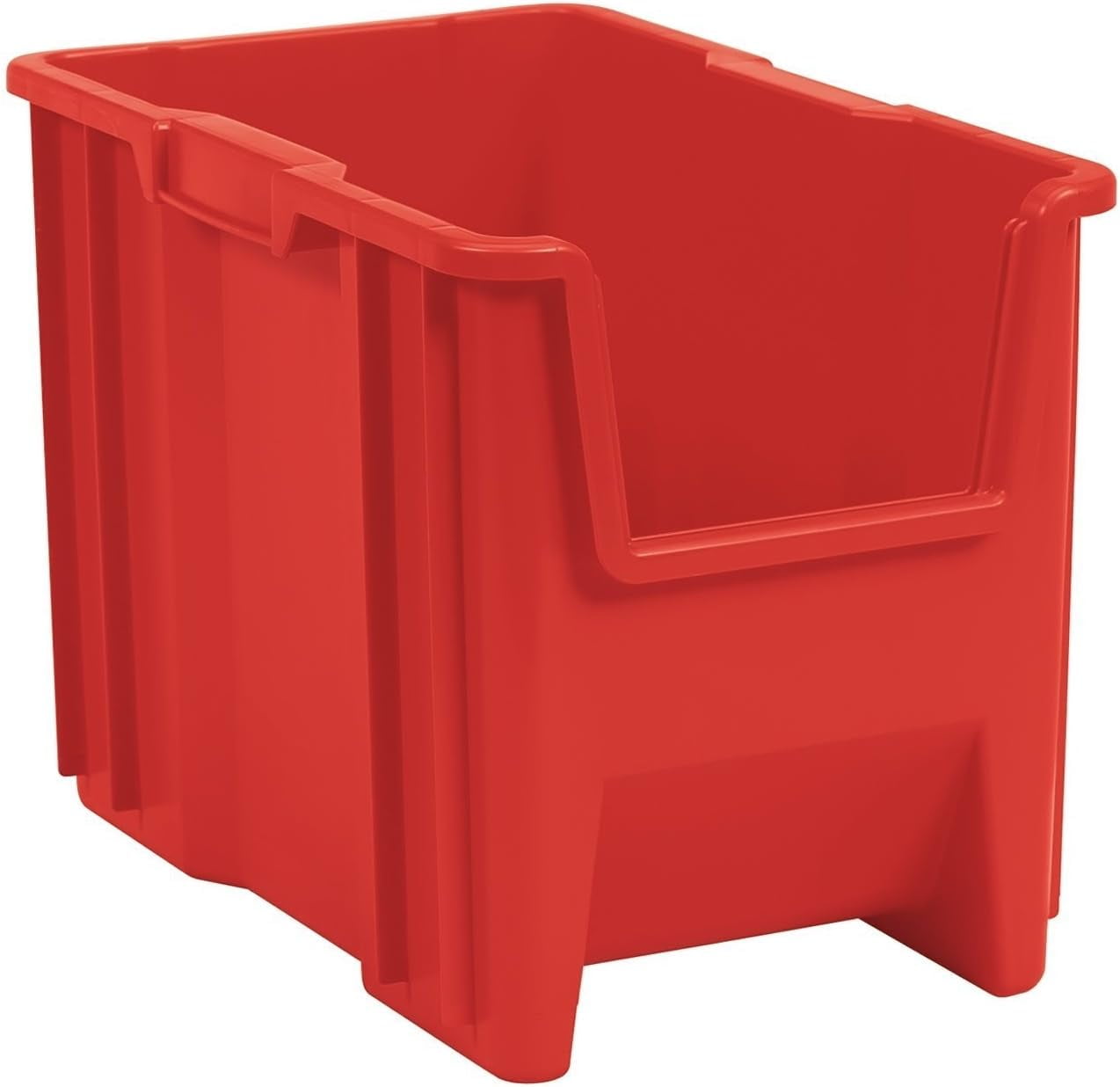 FURNO 13014 Stak-N-Store Heavy Duty Stackable Open Front Plastic ...