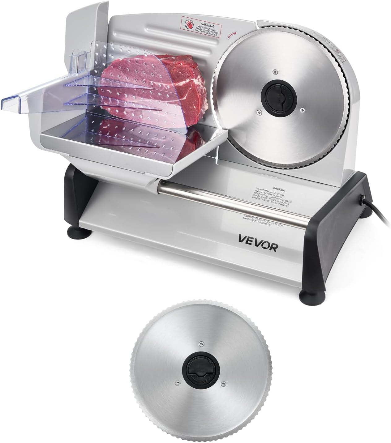 FURNO Meat Slicer, 7.5 inch 200W Electric Deli Slicer Machine with ...