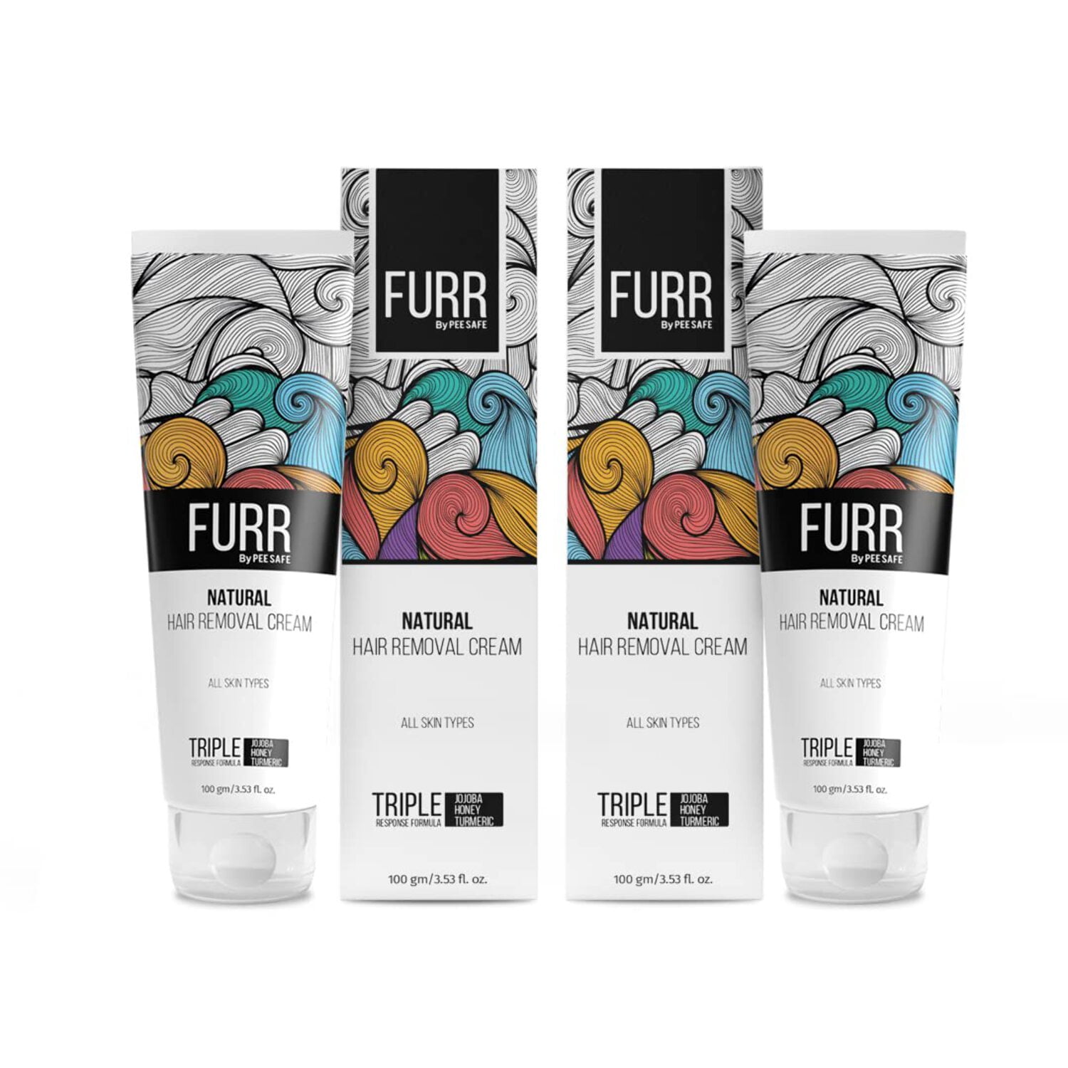 FURR Natural Hair Removal Cream 100gm | Removes Hair In 5 Min | For Men ...