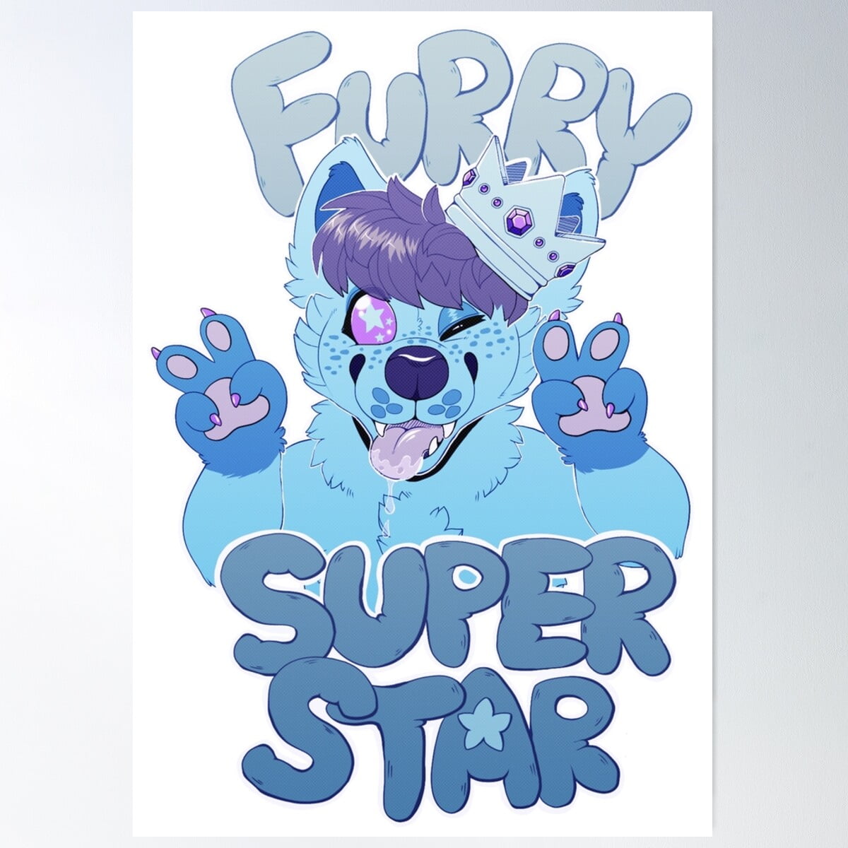 FURRY SUPERSTAR - color Poster, 24x36 UNFRAMED - Walmart.com