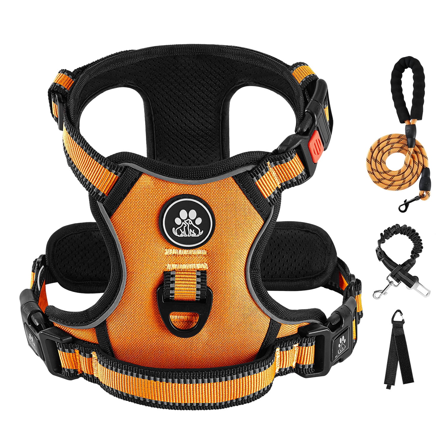 FURRYFECTION Extra Large Dog Harness and Leash Set,Reflective No Pull ...