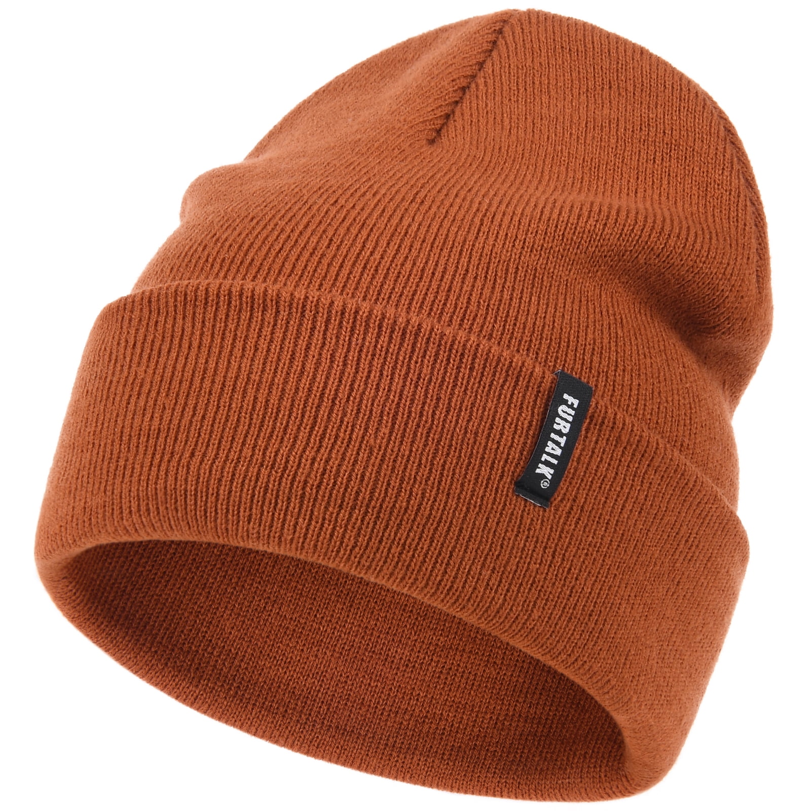 FURTALK Toddler Beanie for Boys Girls Red Brown Baby Kids Beanies Knit ...