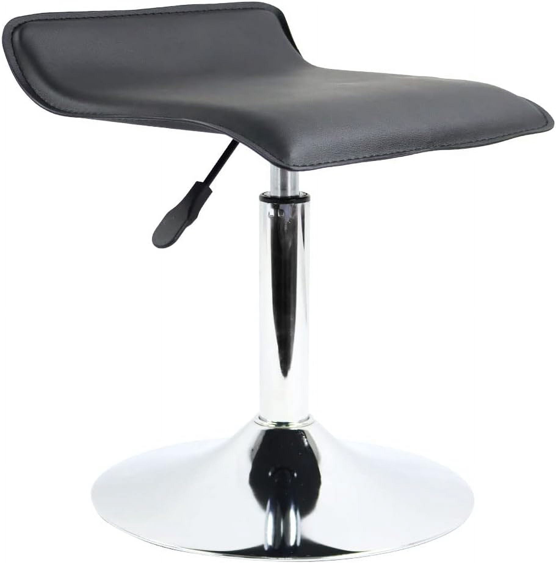 FURWOO PU Leather Square Short Swivel Stool Standing Desk Stool Height ...