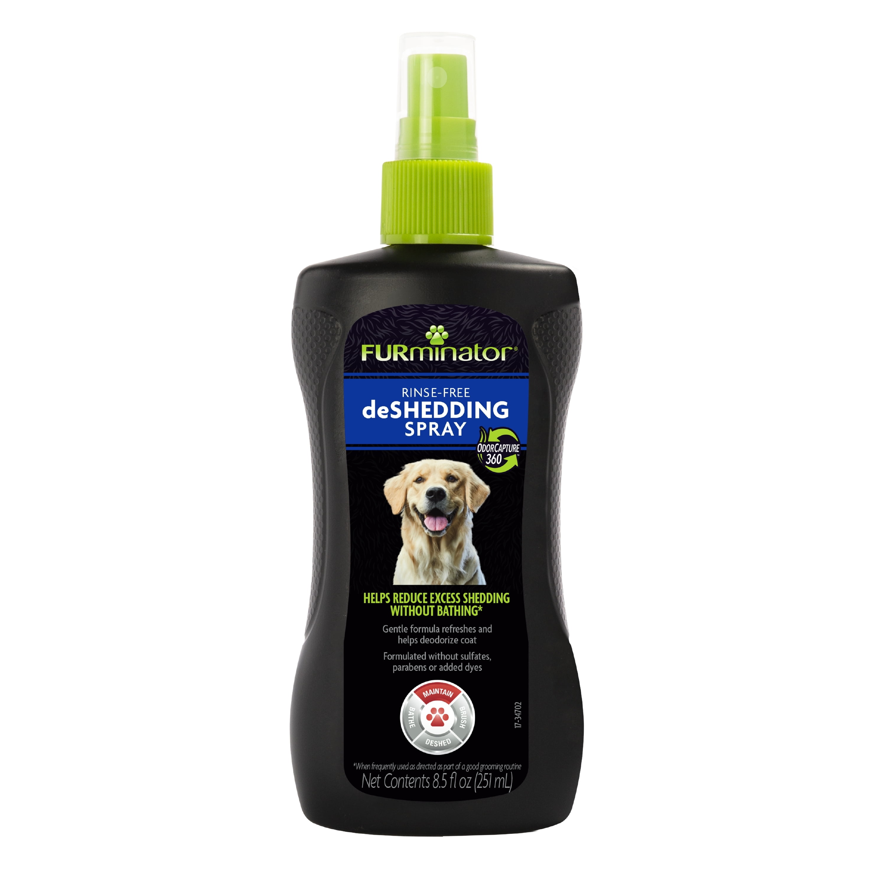 FURminator Grooming Pet Shedding Spray for Dogs, Rinse-Free, 8.5 oz ...
