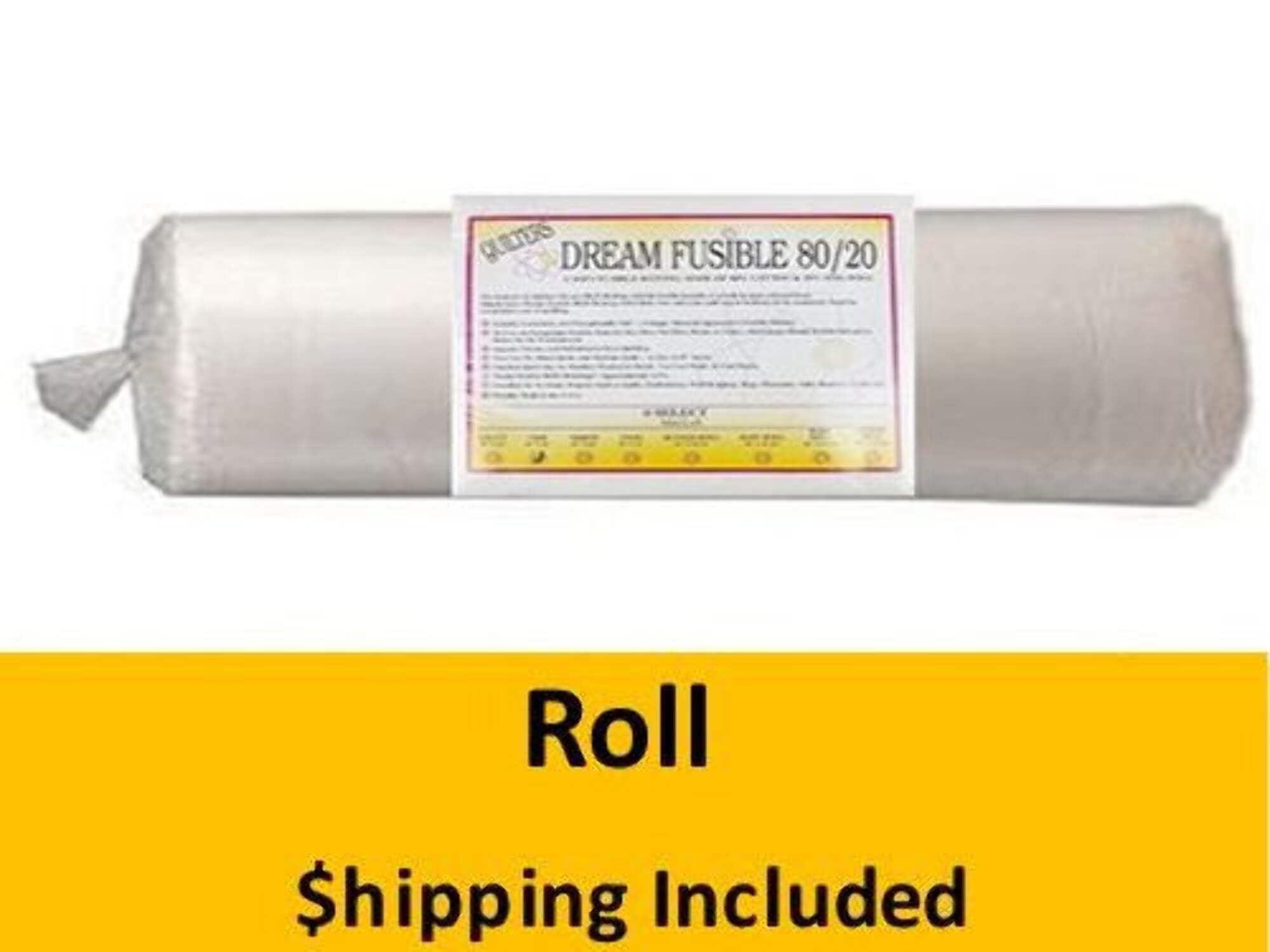 FUSEBLT60 Dream Fusible 80/20 Batting (Bolt(2), Throw 60 in x 15 yds ...