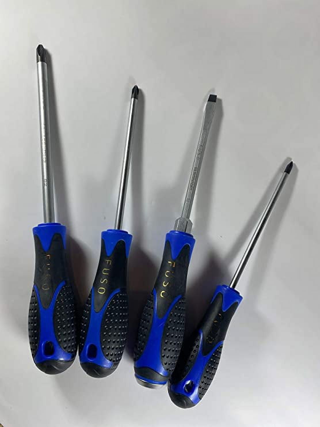FUSO INDUSTRIAL SCREW DRIVER SET PH1 PH2 PH3 SLOT (4 PEICE ) - Walmart.com