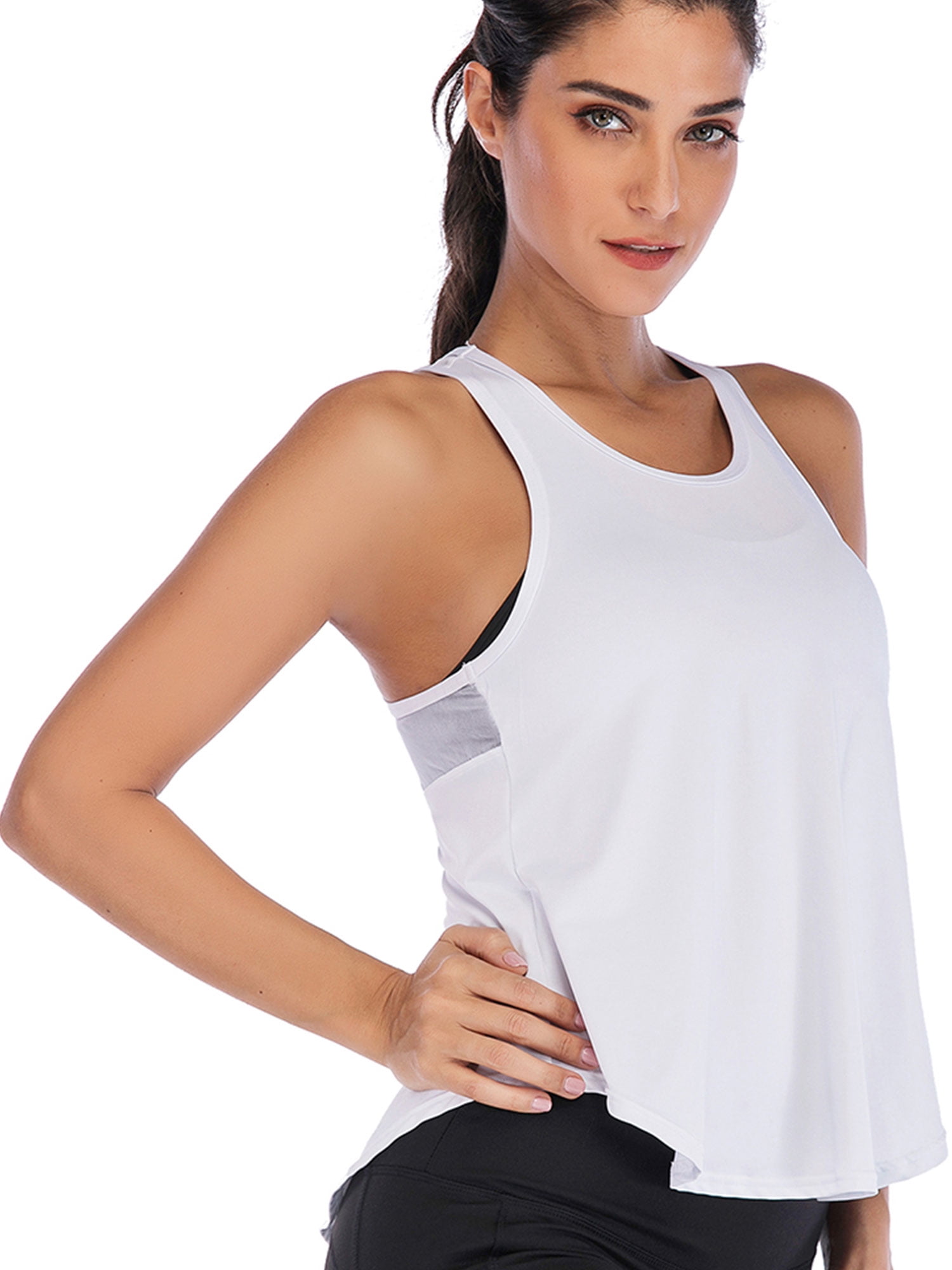 FUTATA Activewear Vest Tops for Women Loose Casual Slim Fit Tank Tops ...
