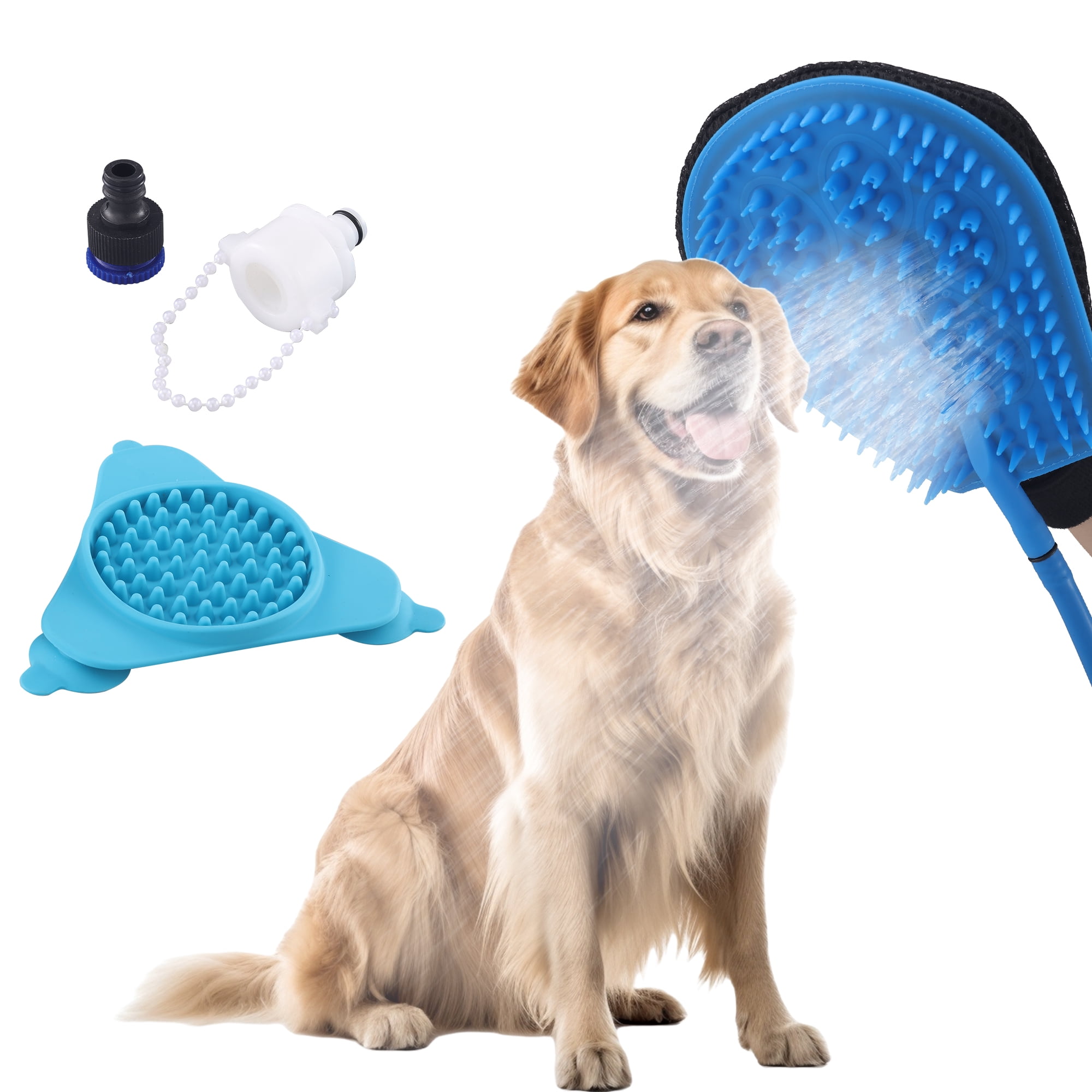 FUTATA Dog Shower, Pet Bathing Tool, Pet Grooming Head Brush with Hose ...