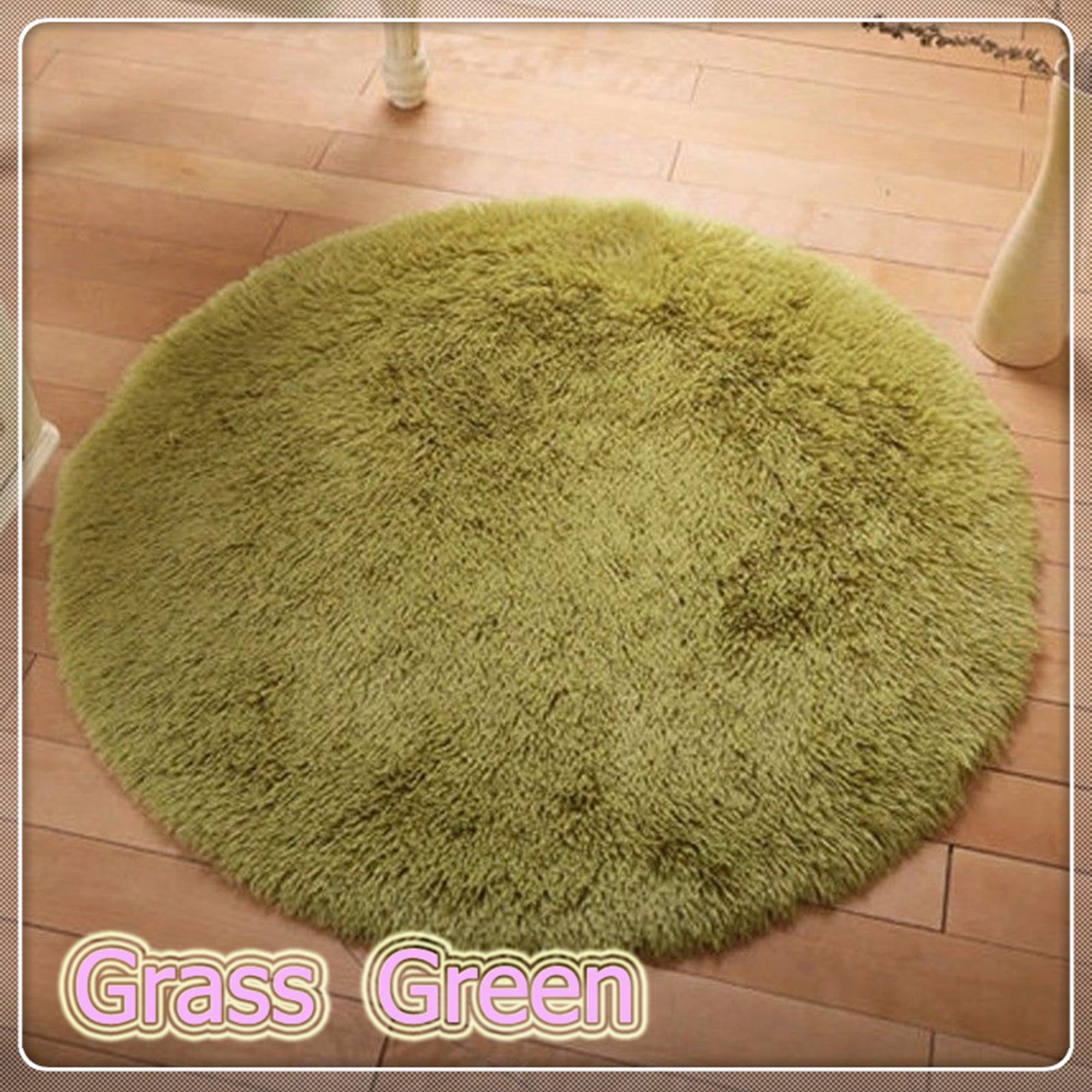 FUTATA Plush Shaggy Area Rugs Round Carpet Fluffy Small Floor Mat ...