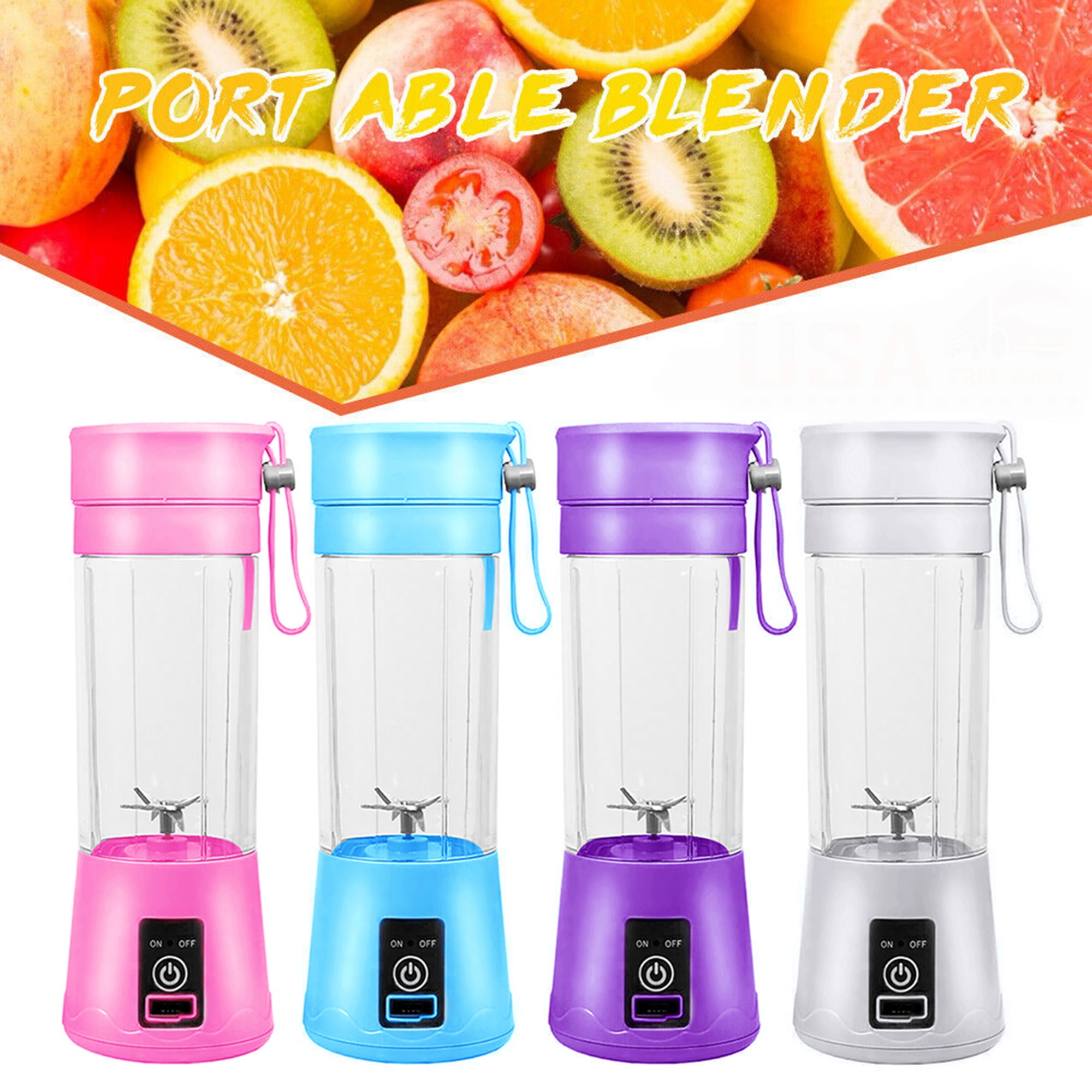 FUTATA Portable Mini Blender, Smoothie Blender, 6 Blades, Mini Travel ...