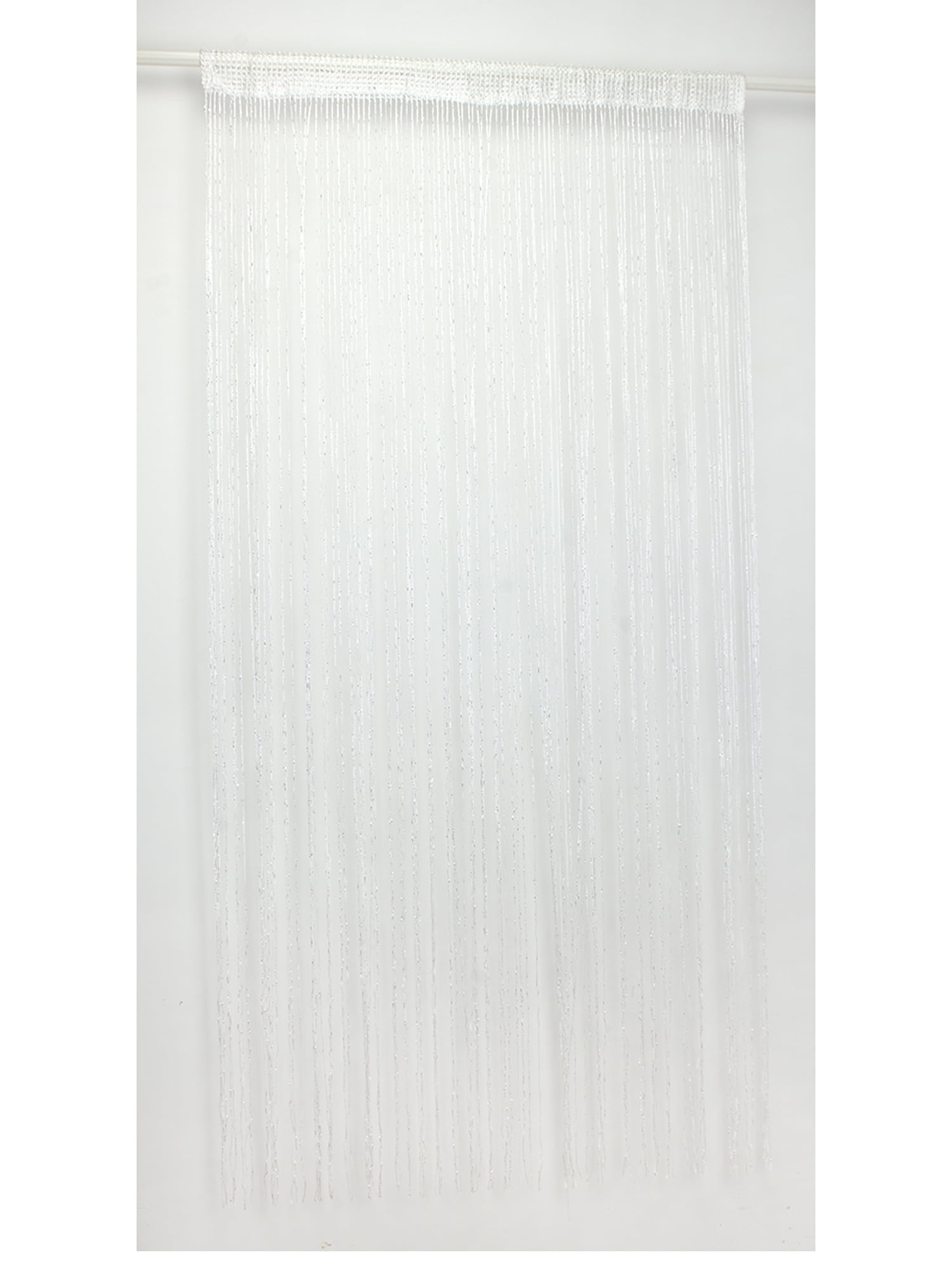 FUTATA Silver Tinsel String Fringe Curtains Door Tassel Curtain ...