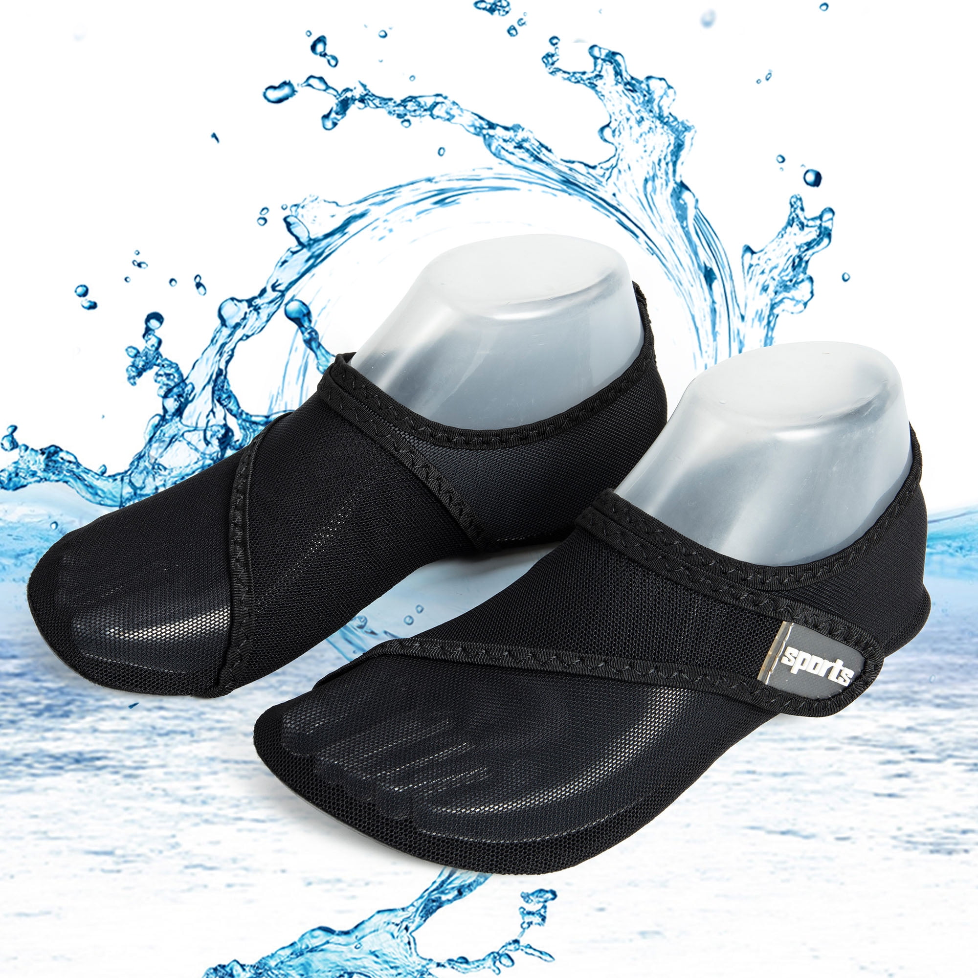 FUTATA Water Shoes Womens Mens Swim Pool Beach Shoes Aqua Socks Quick ...