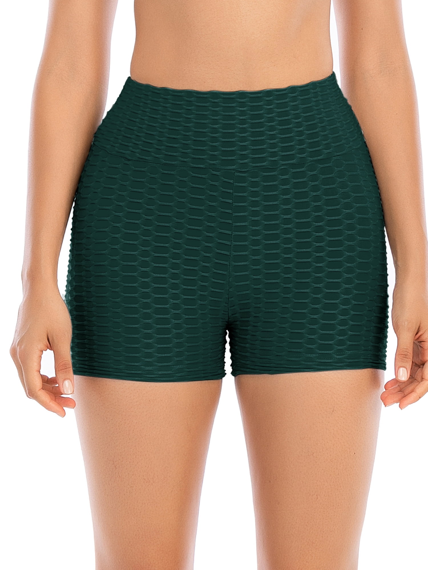 FUTATA Women Workout Shorts Brazilian Textured Booty Leggings Shorts ...