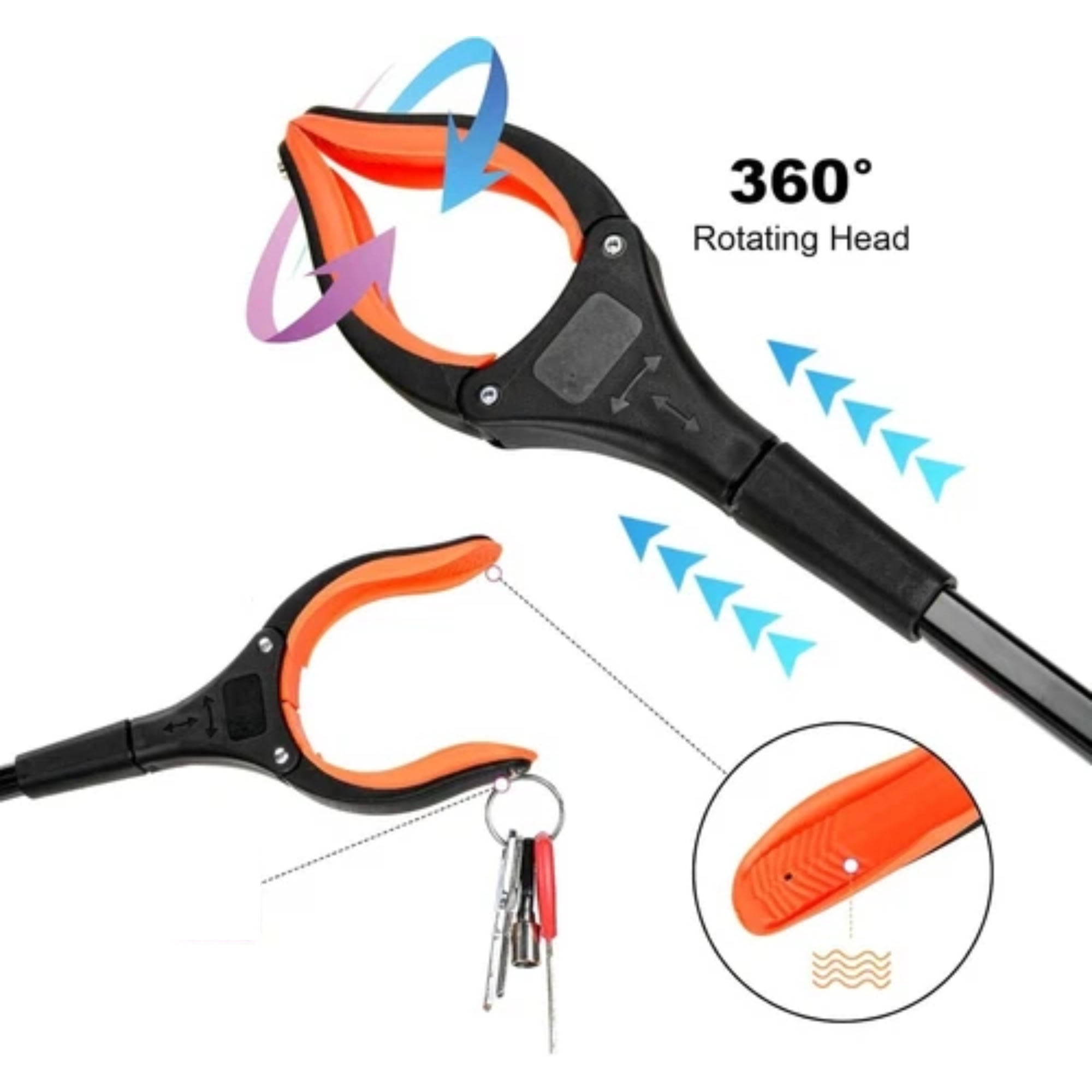 FUTINGZHI 32" Grabber Reach Tool Heavy Duty, Pickup Aid for Trash Cans ...