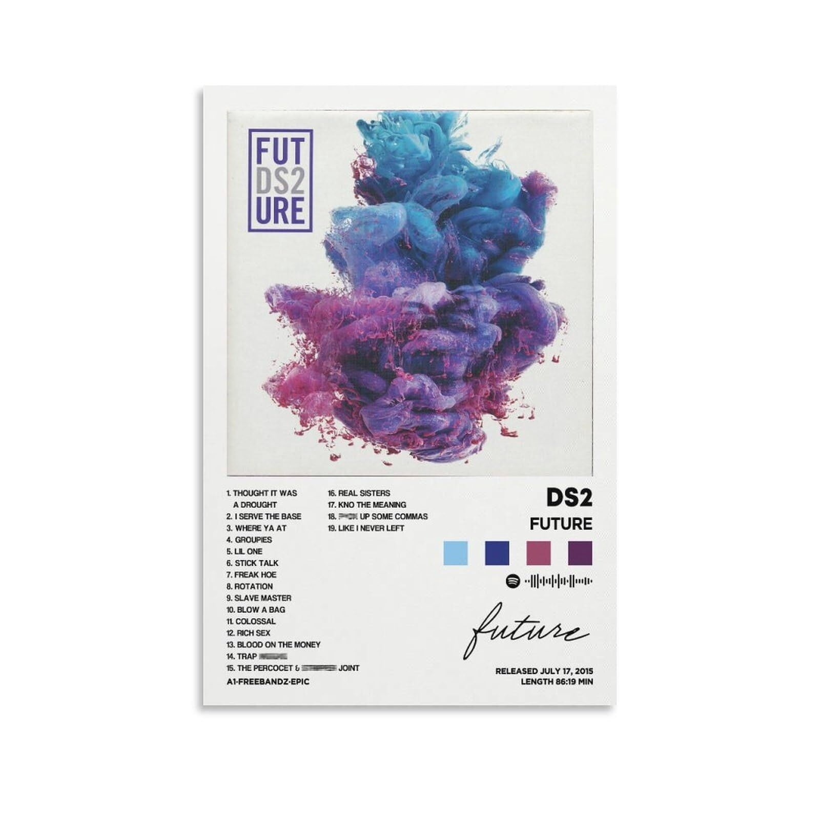 FUTURE DS2 Album Cover Canvas Posters for Room Aesthetic Gift - Walmart.com