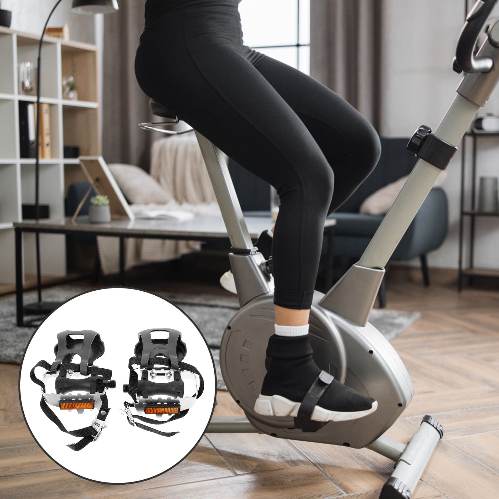 FUTUREORYY 1 Pair Anti-slip Surface Bike Toe Clips For Outdoor Cycling ...