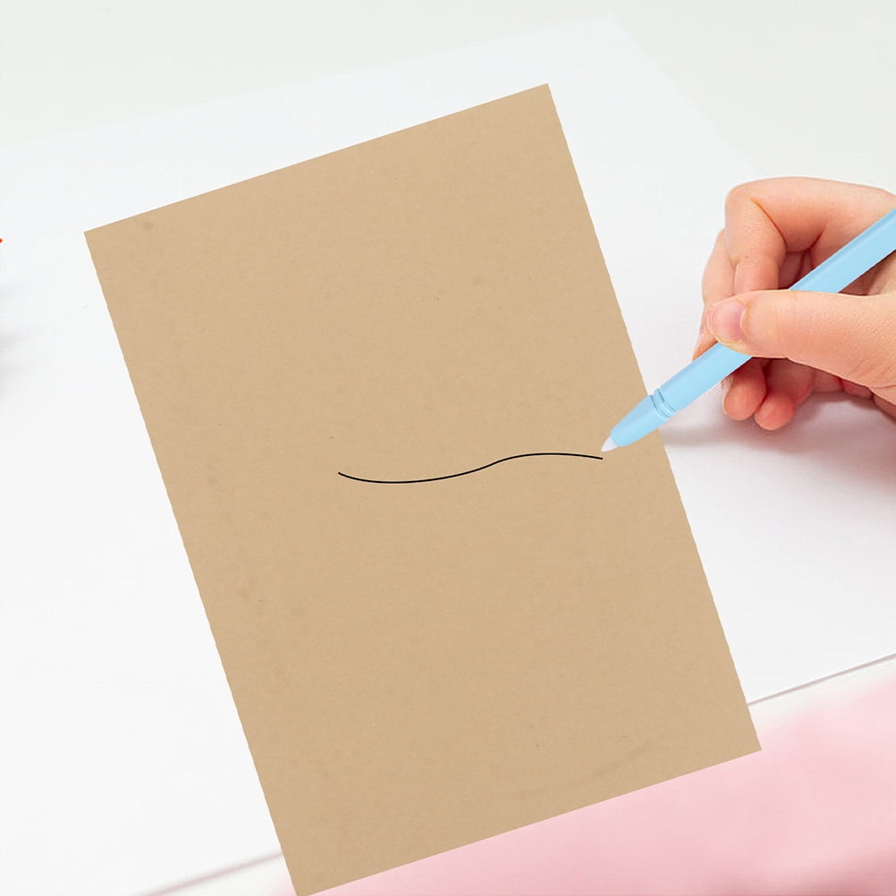 FUTUREORYY 100 Sheets Letter Writing Papers Brown A4 Size Rectangular ...