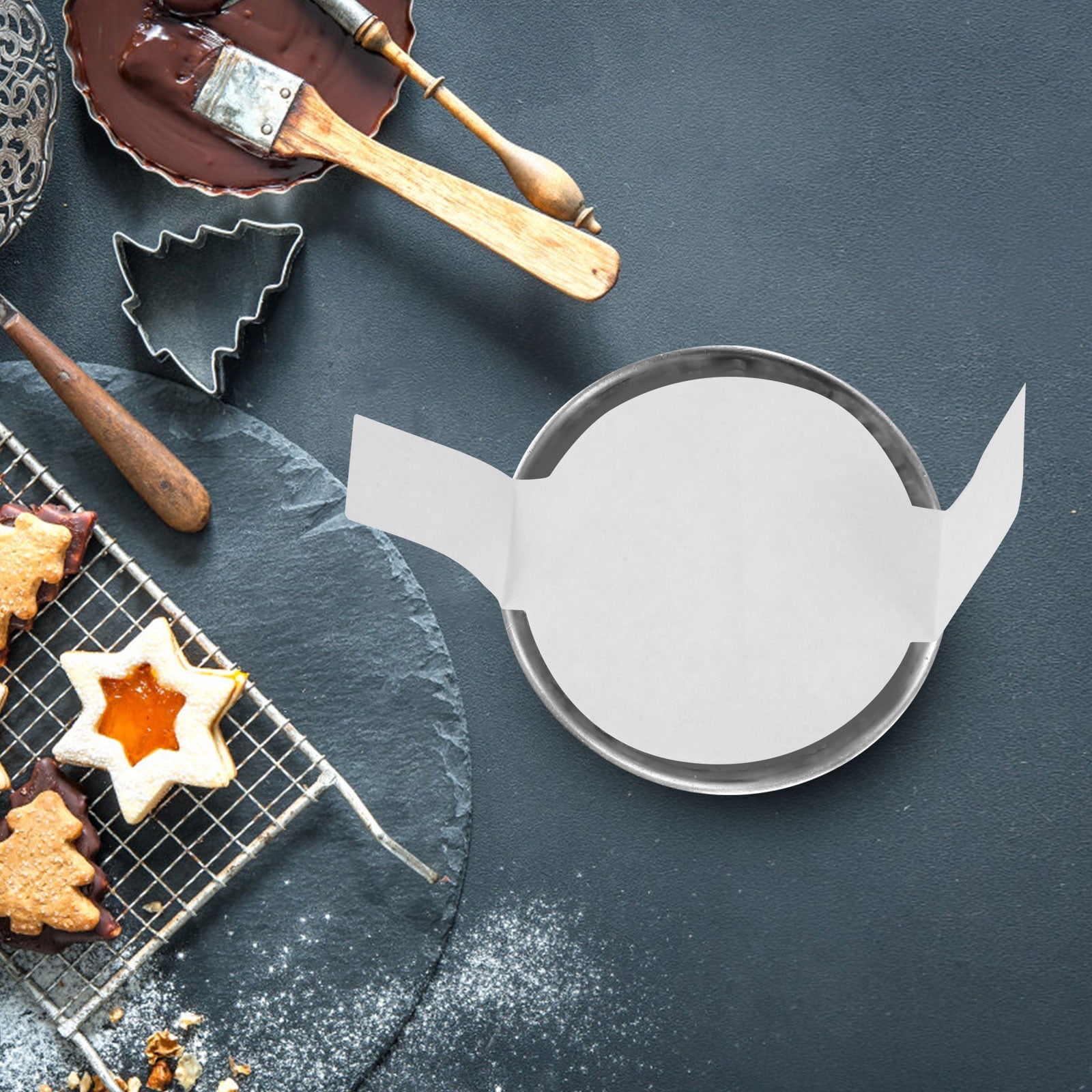 FUTUREORYY 100Set Parchment Paper with Lift Tabs 6-Inch Reusable Baking ...