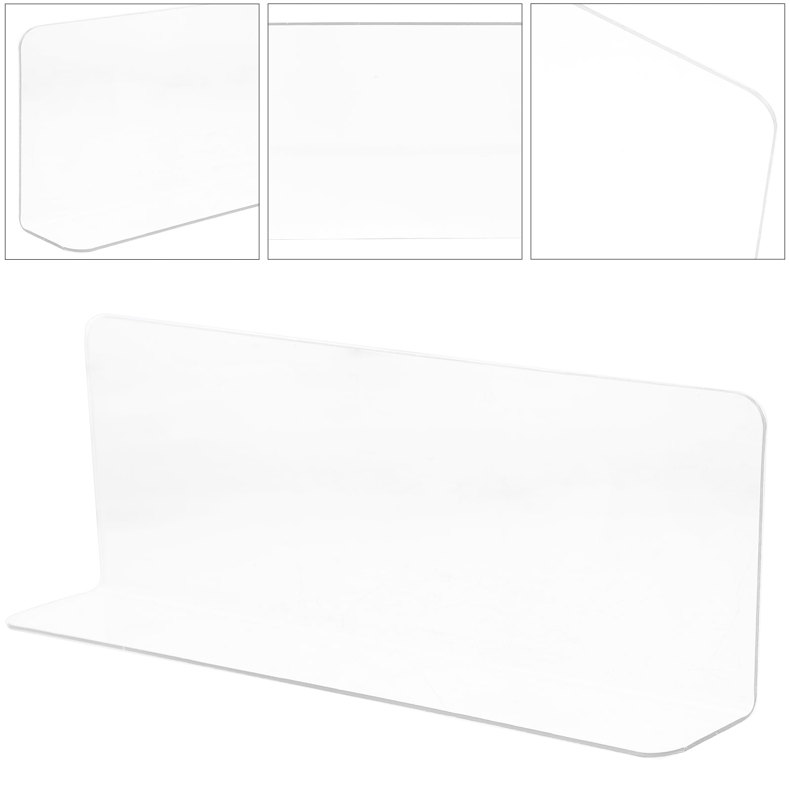 FUTUREORYY 10Pcs Clear Shelf Separators Plastic L-Shaped for Store and ...