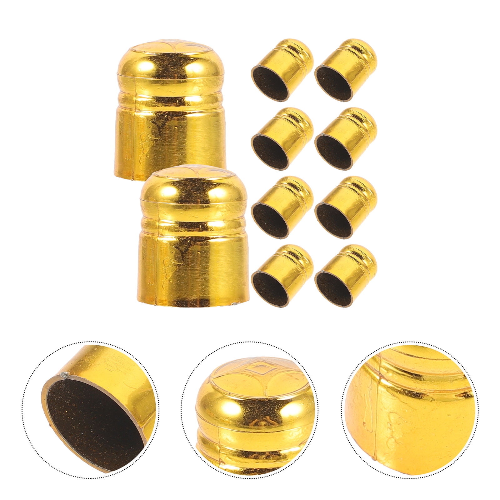 FUTUREORYY Flagpole Toppers Ornament Golden 10Pcs 0.7x0.6in - Walmart.com