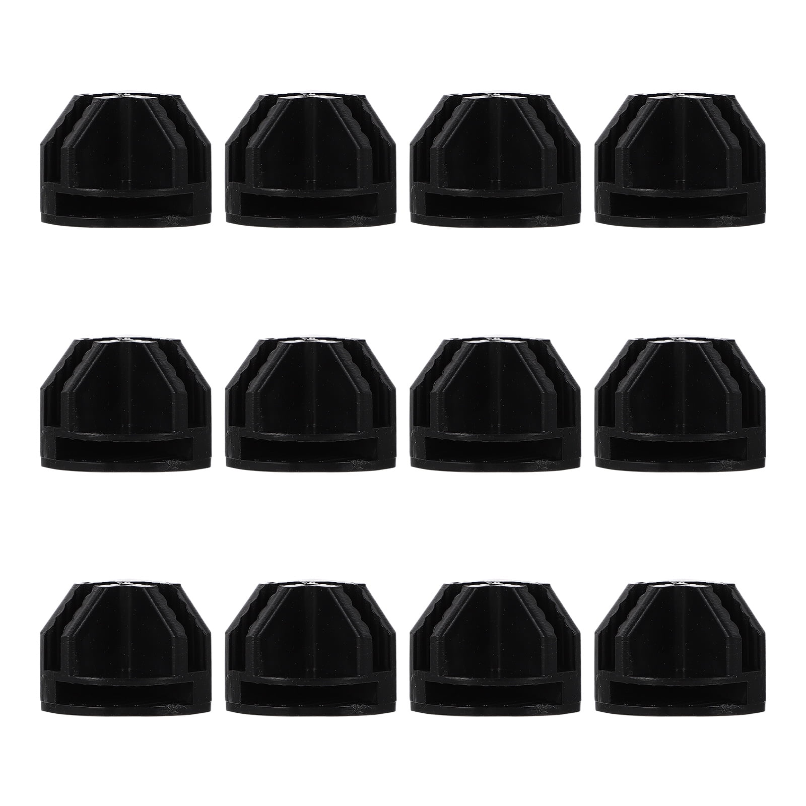 FUTUREORYY 12Pcs Storage Shelving Connector Black Plastic Square Buckle ...