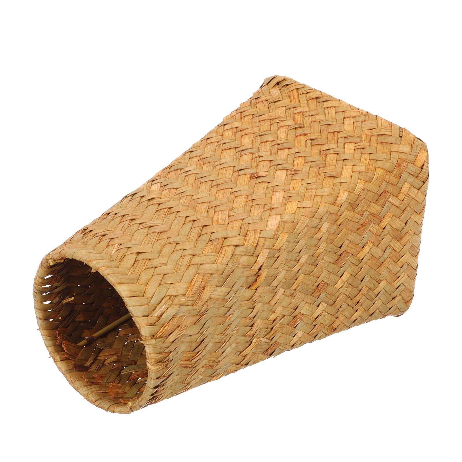 FUTUREORYY 1Pack Bamboo Weaving Pen Holder Cylindrical Shape Office ...