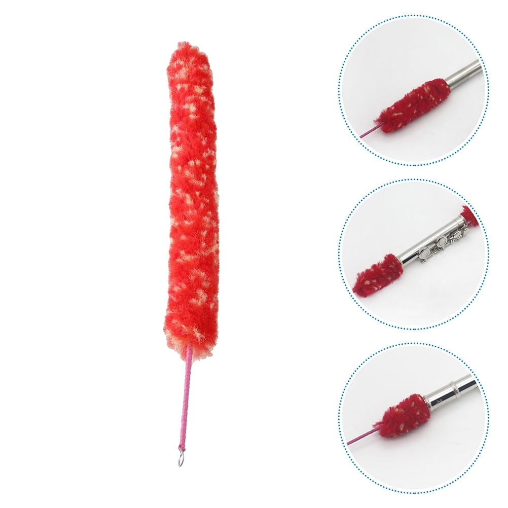 FUTUREORYY 1Pack Nylon Red Long Handle Flute Cavity Brush For Internal ...