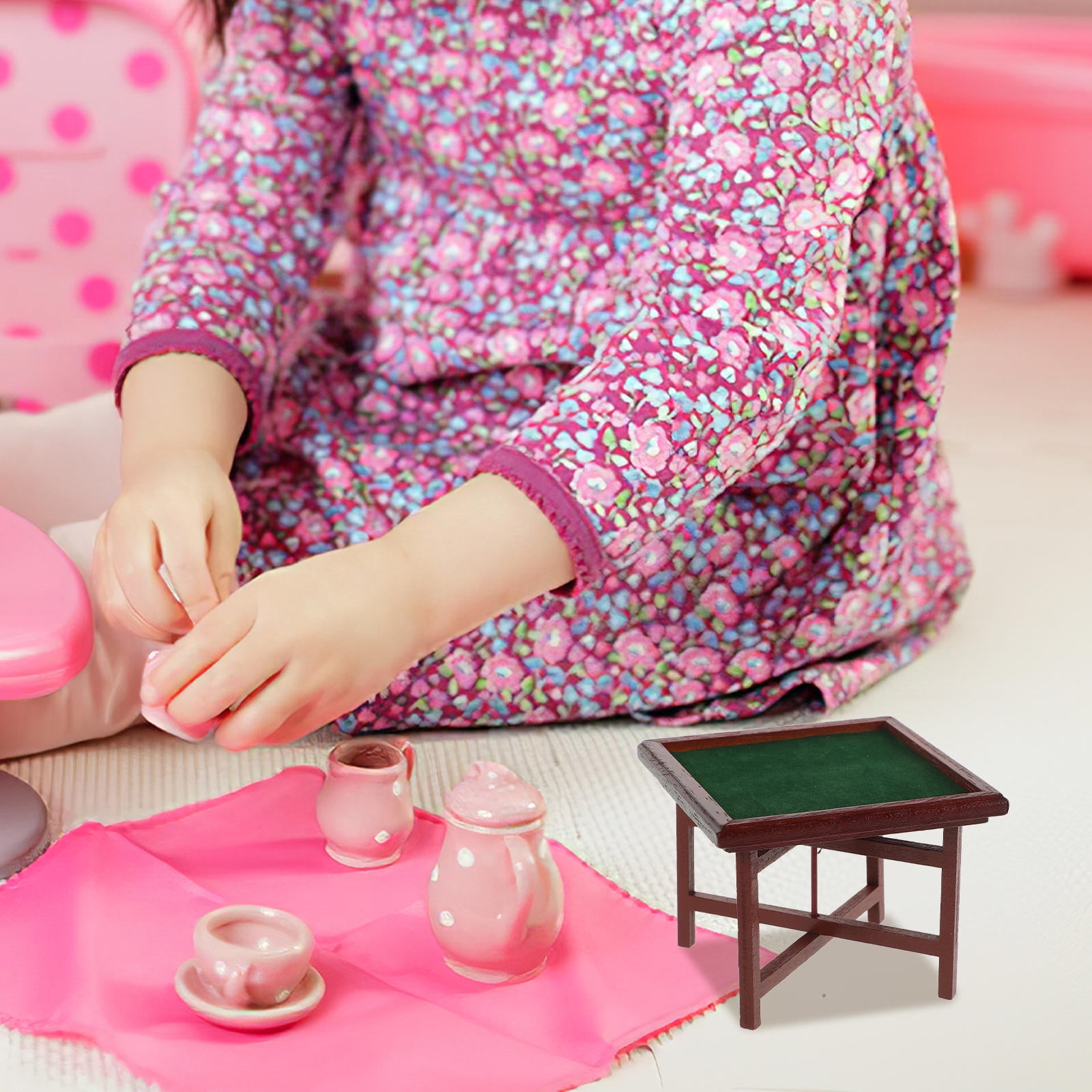 FUTUREORYY 1Pack Square Shape Miniature Mahjong Table For Diy Miniature ...