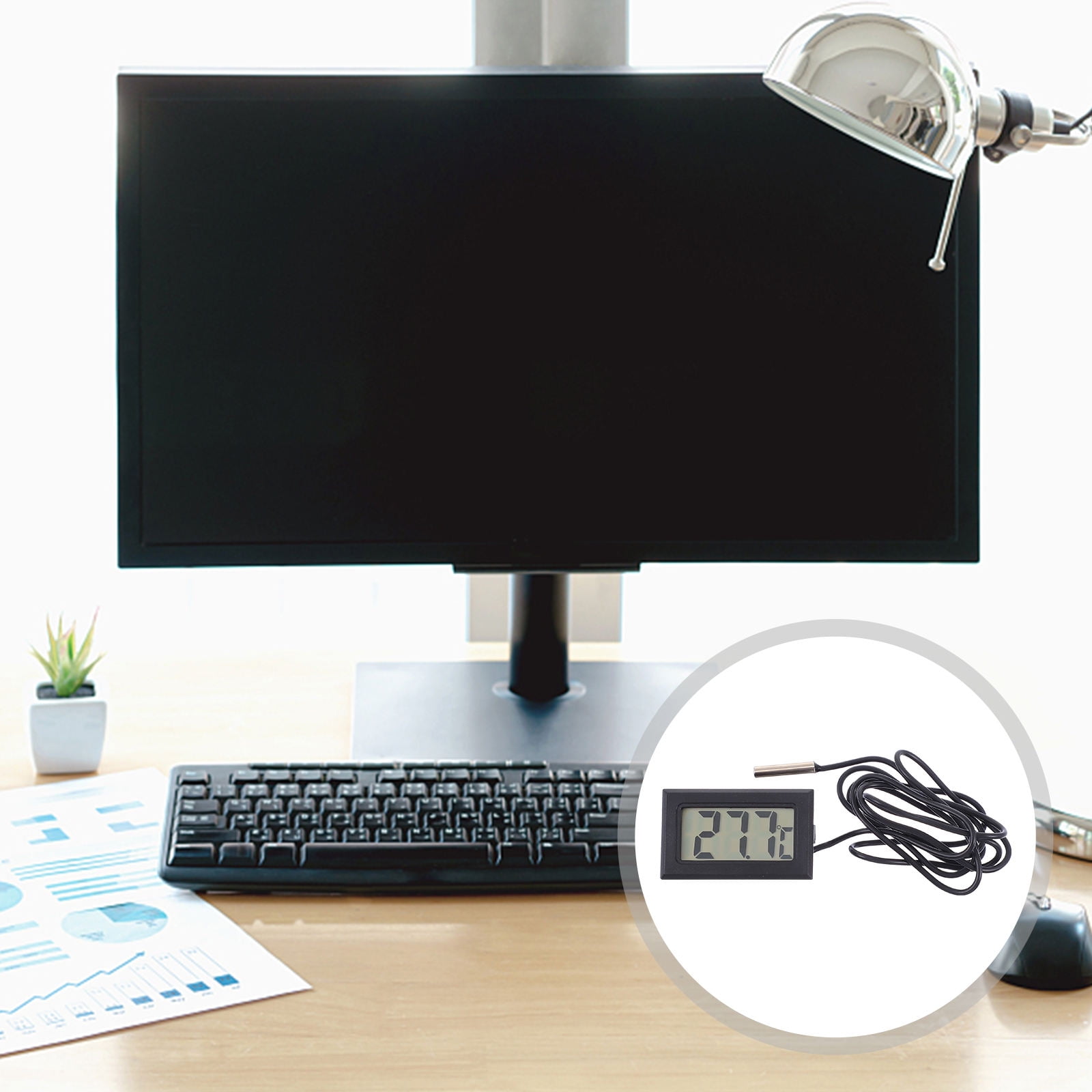 FUTUREORYY 1Pcs Digital Coolant Temp Gauge for Car and Air-Conditioned ...