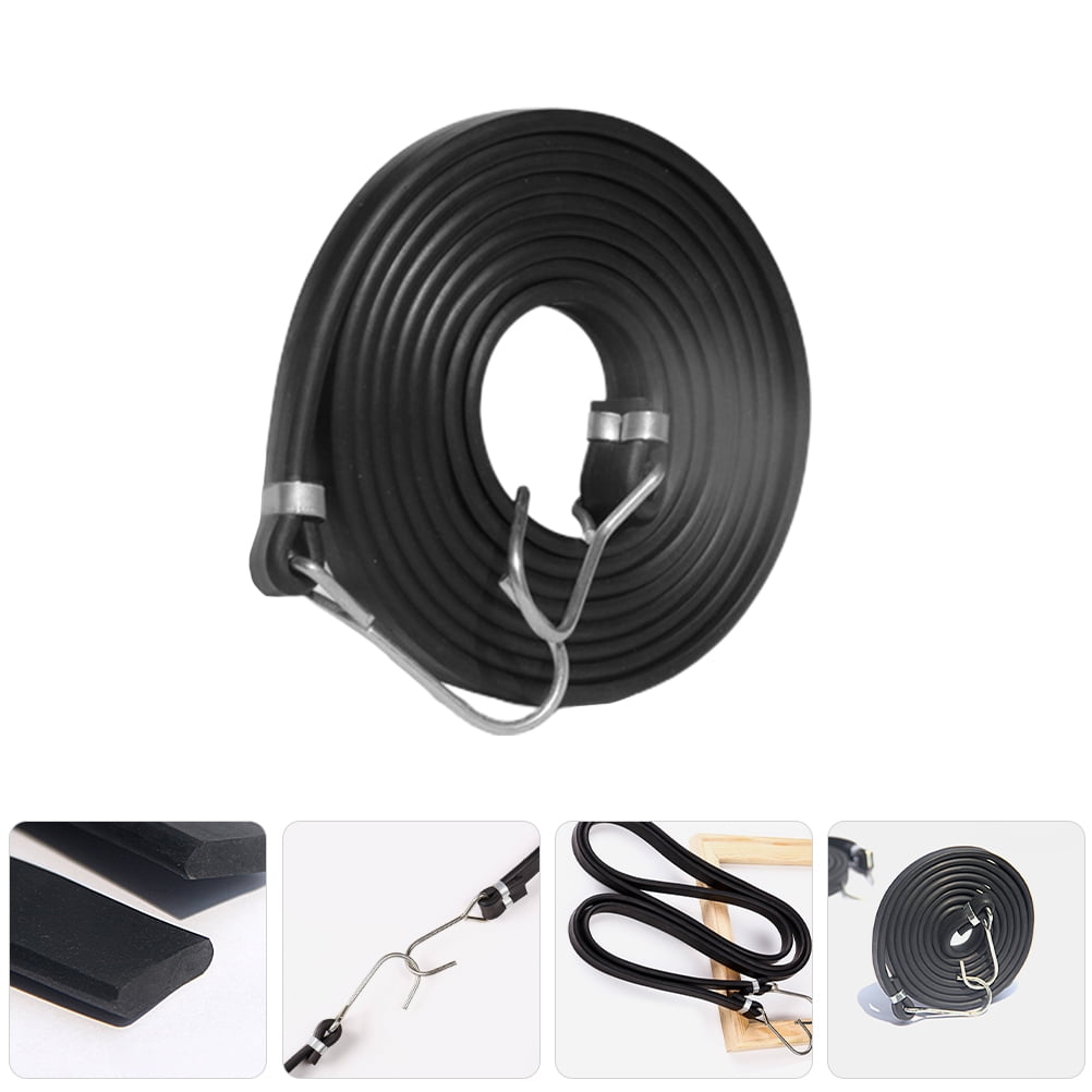 FUTUREORYY 1Pcs Motorcycle Luggage Strap Black Butyl Rubber Versatile ...