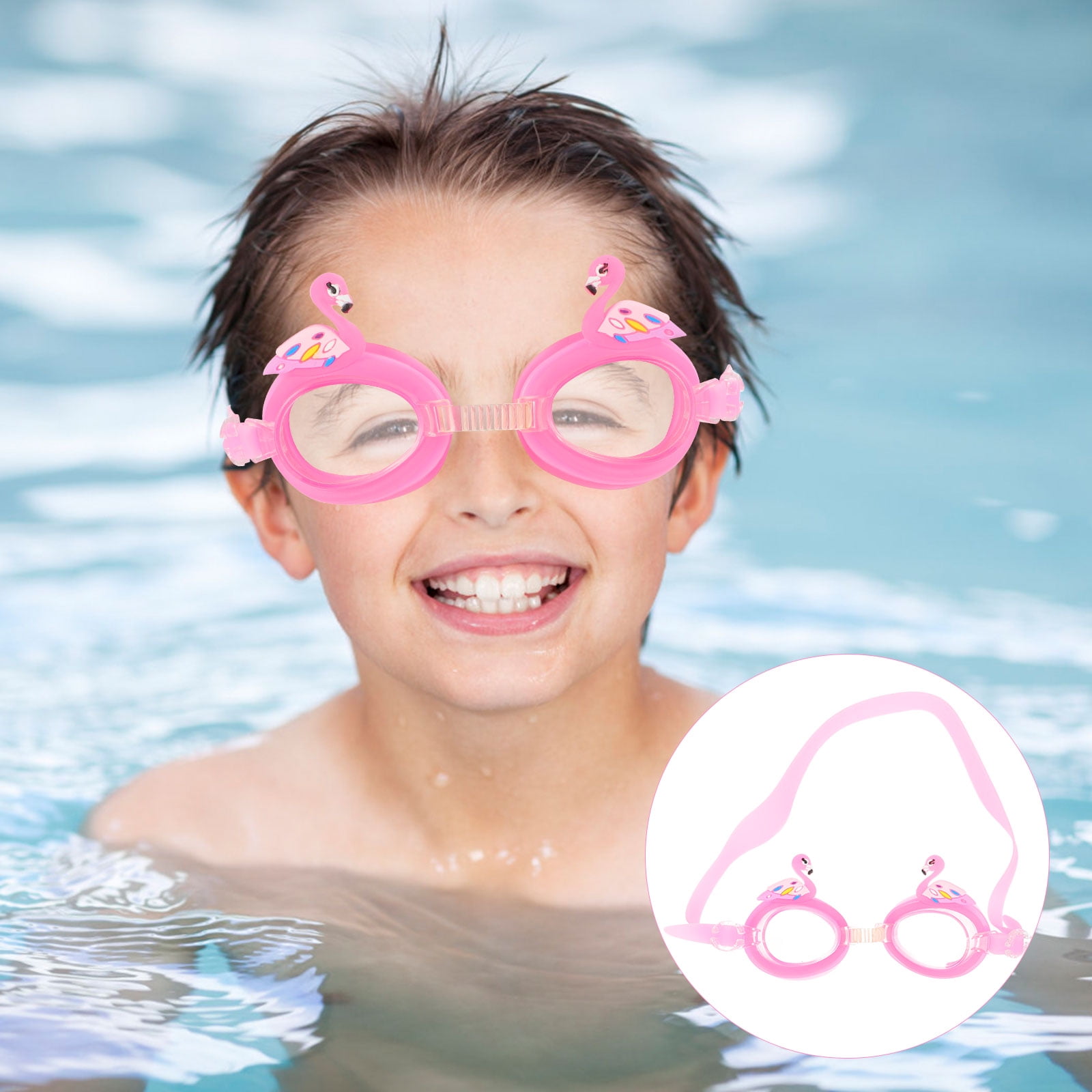 FUTUREORYY 1Pcs Pink Cartoon Shape Kids Swim Goggle for Underwater ...