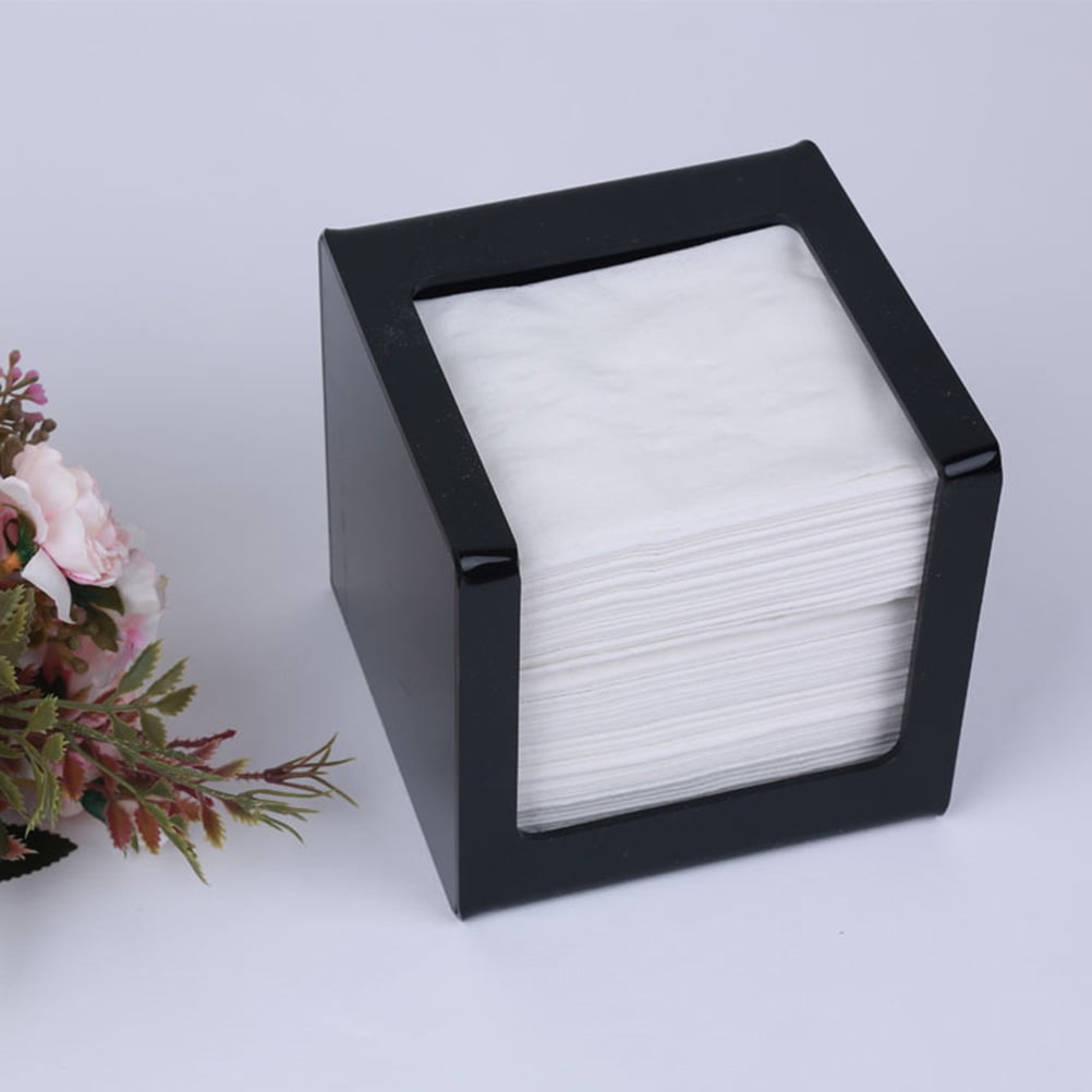 FUTUREORYY 1Set Black Square Napkin Holder For Table Easy-to-Load Open ...