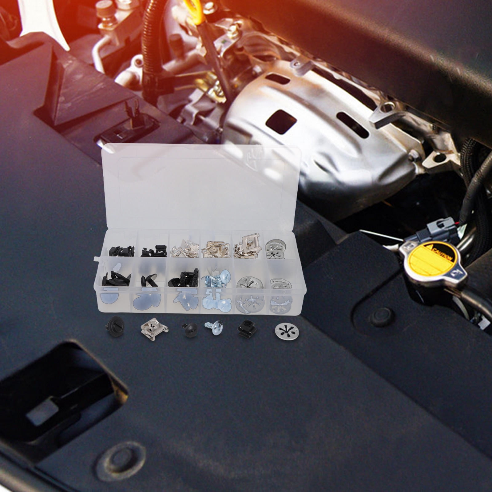 FUTUREORYY 1Set Car Engine Underbody Shield Fasteners Assorted Color ...