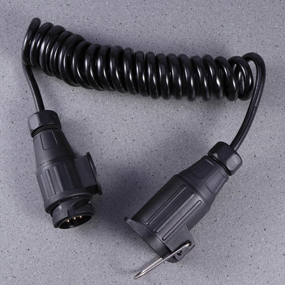 FUTUREORYY 1Set Coiled Cable for Trailer Tow Wiring Connector 2M Long ...