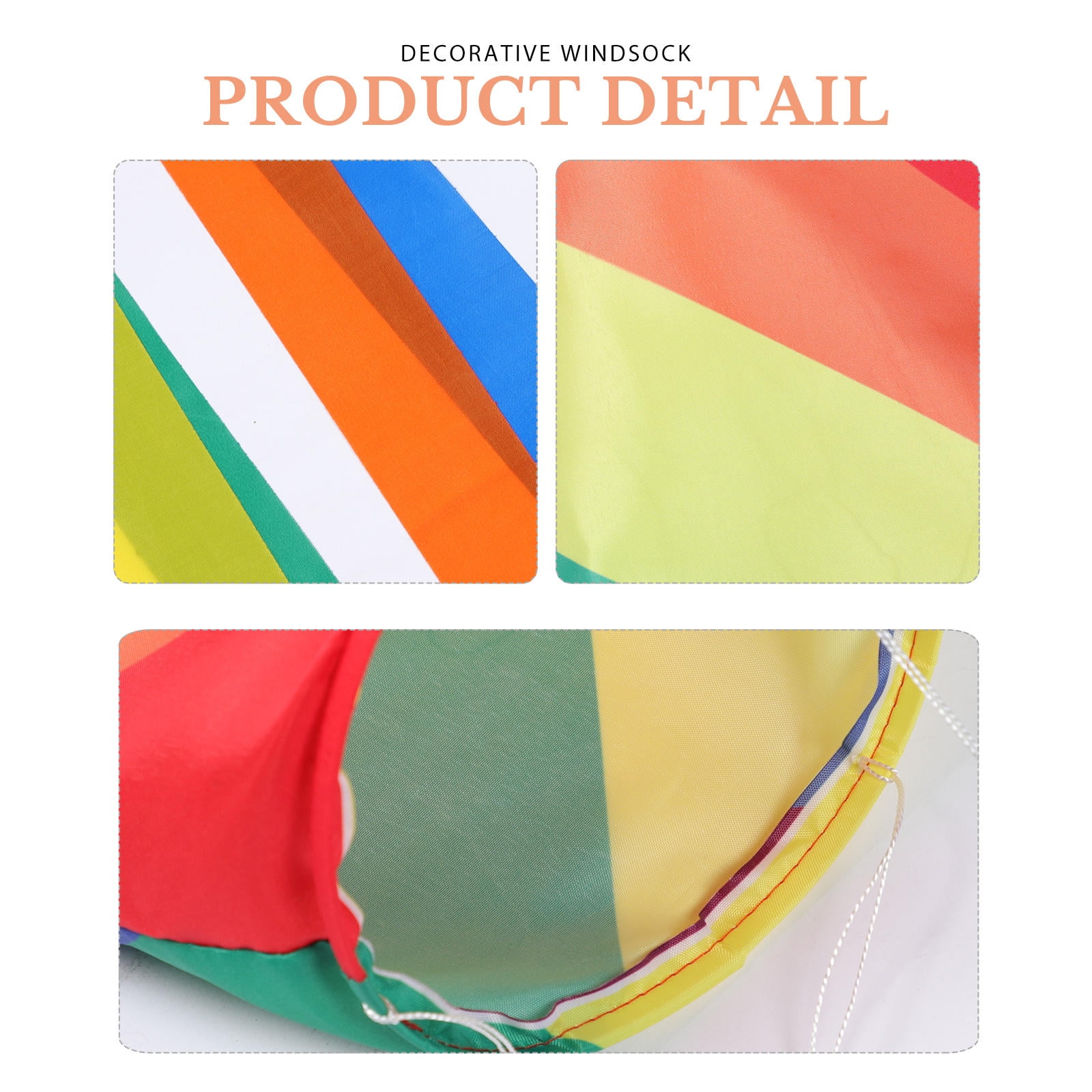 FUTUREORYY 1Set Cone Shaped Polyester Windsock for Backyard Decorations ...