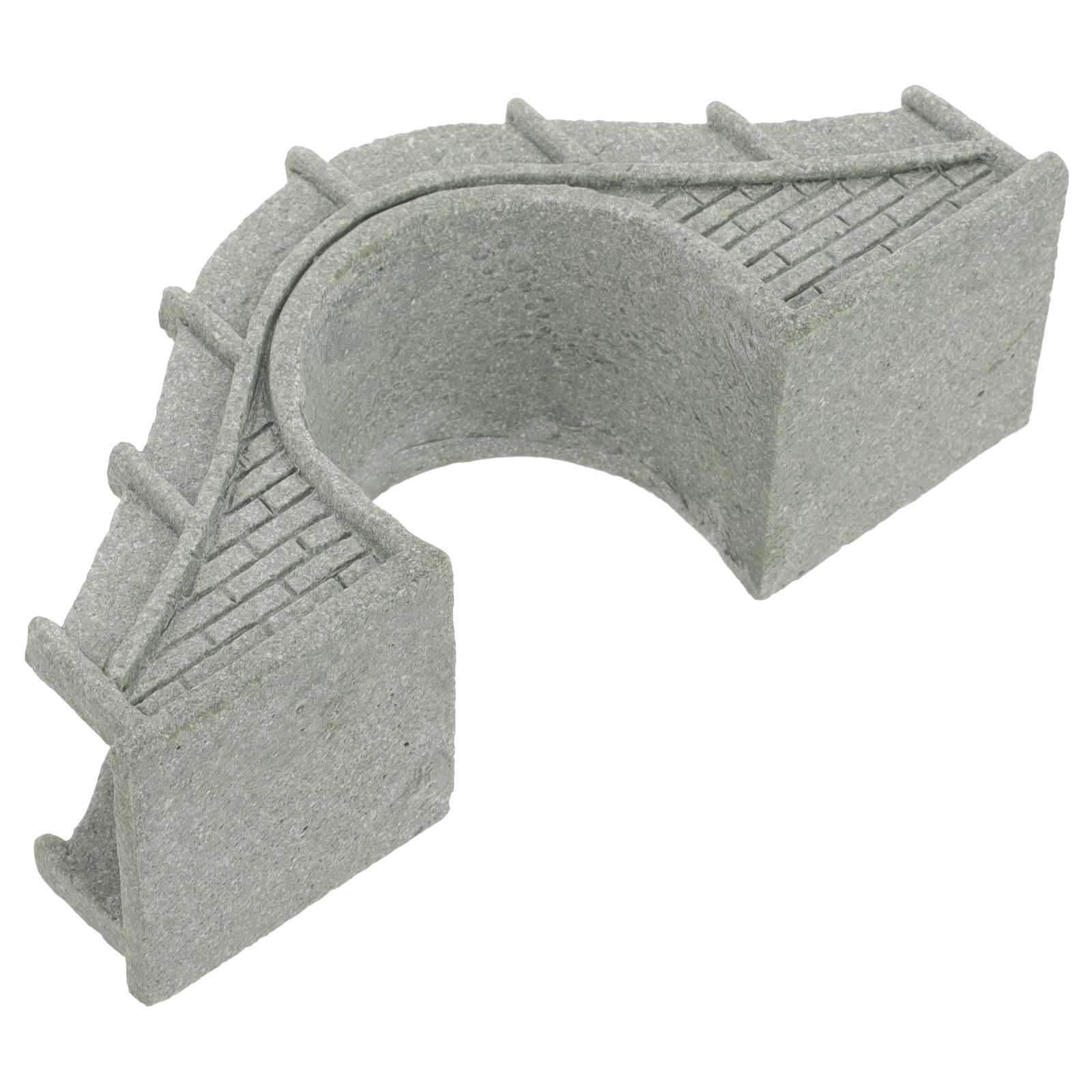 FUTUREORYY 1Set Grey Resin Bridge Statue Pond Bridge Aquarium Decor for ...