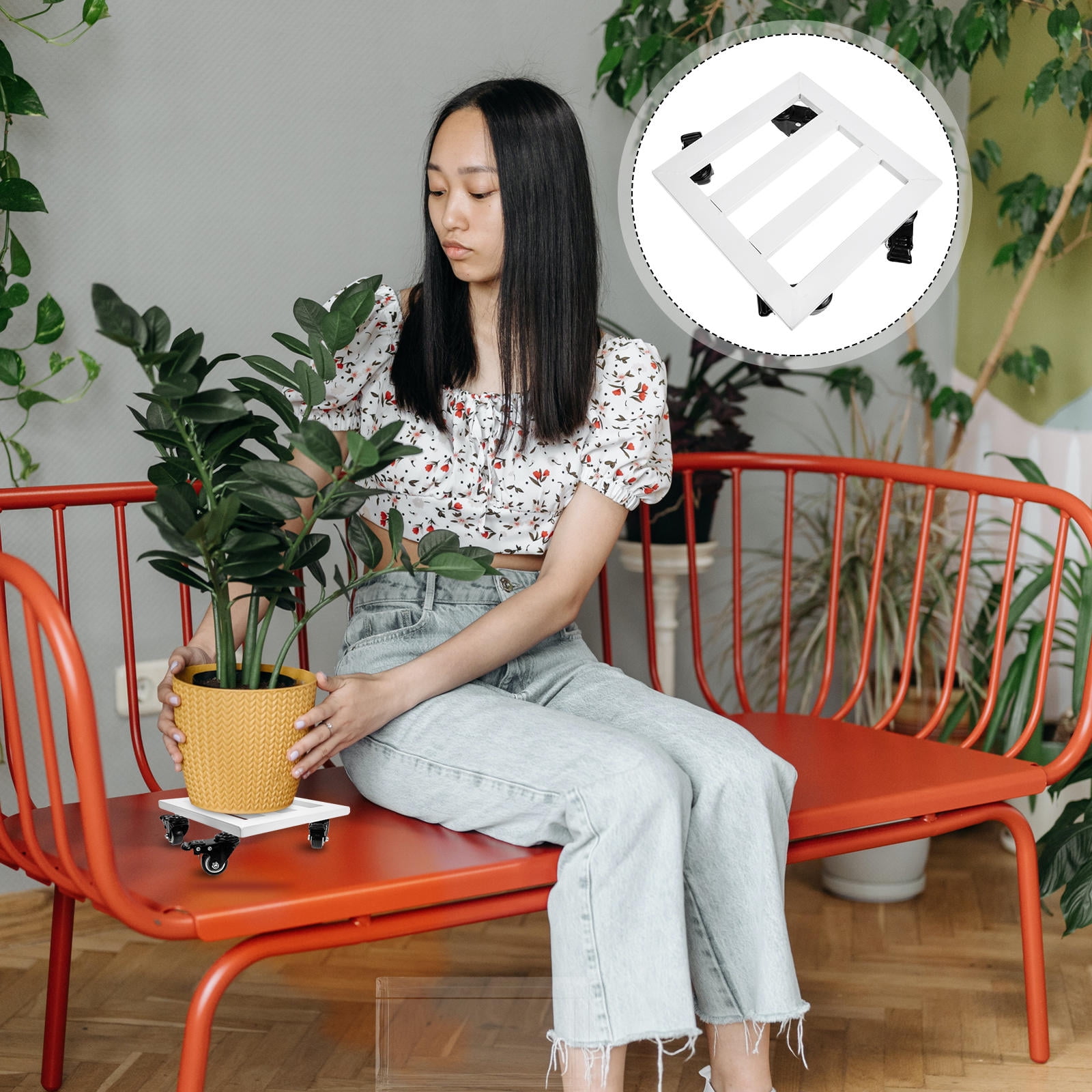 FUTUREORYY 1Set Movable Flower Pot Holder For Homeowners Garden Use ...