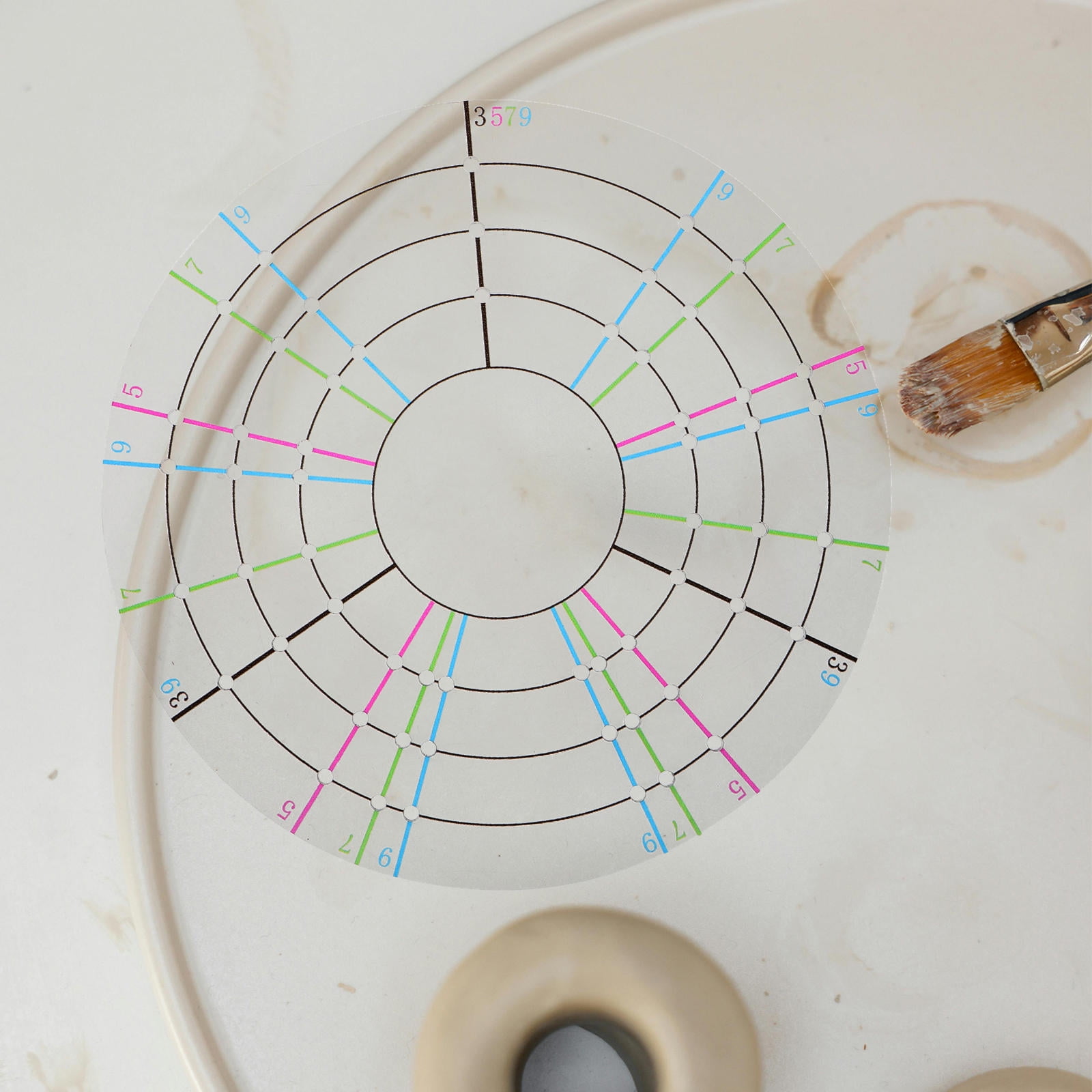 FUTUREORYY 1Set Pottery Clay Divider Tool for Circular Division and ...
